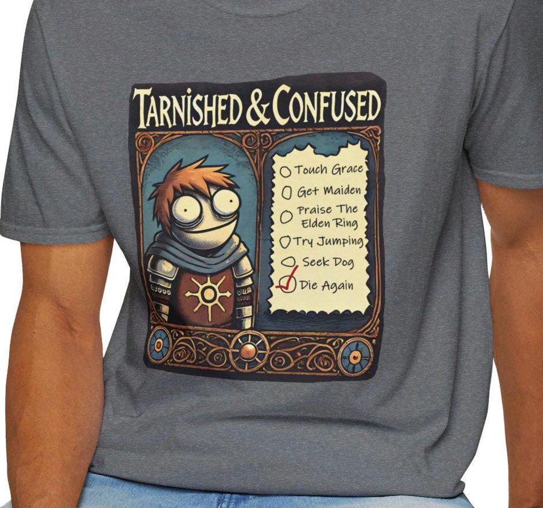 Funny Elden Ring Gamer Shirt: Tarnished & Confused - Etsy