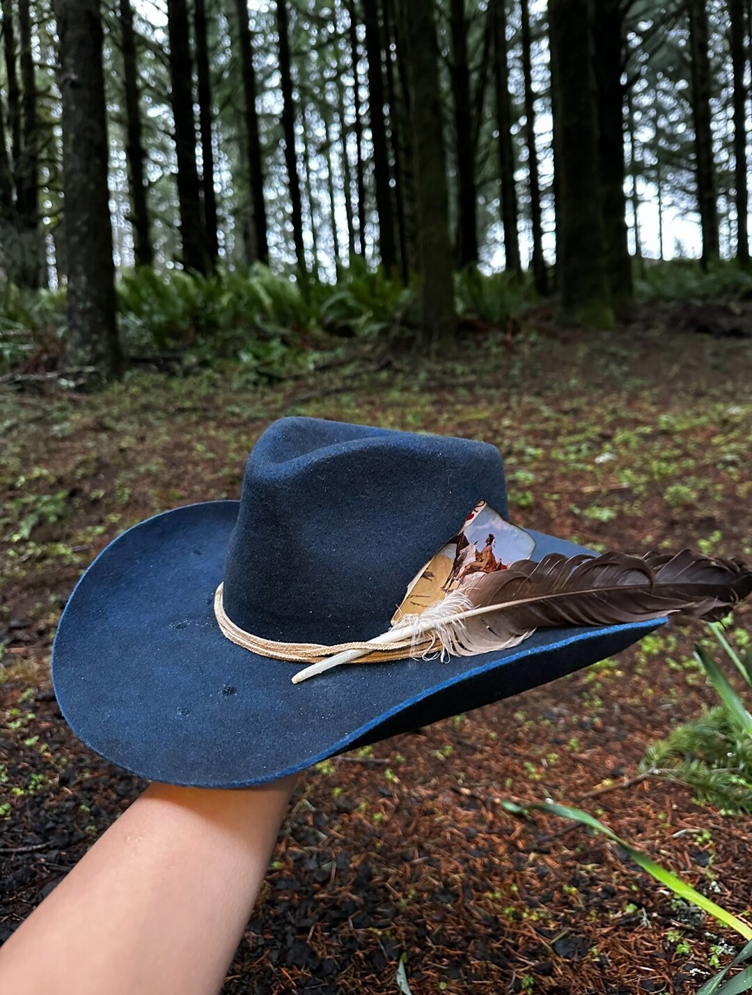 BULLHIDE Midnight Blue Felt Cowboy Hat - Etsy
