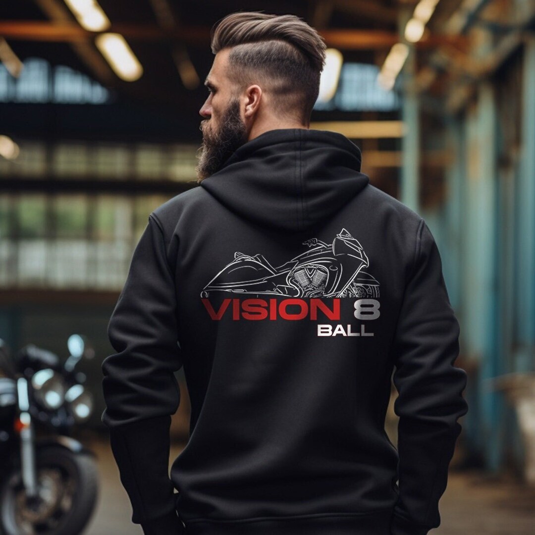 Victory Vision 8 Ball Hoodie - Motorcycle Sweatshirt for Bikers - Etsy