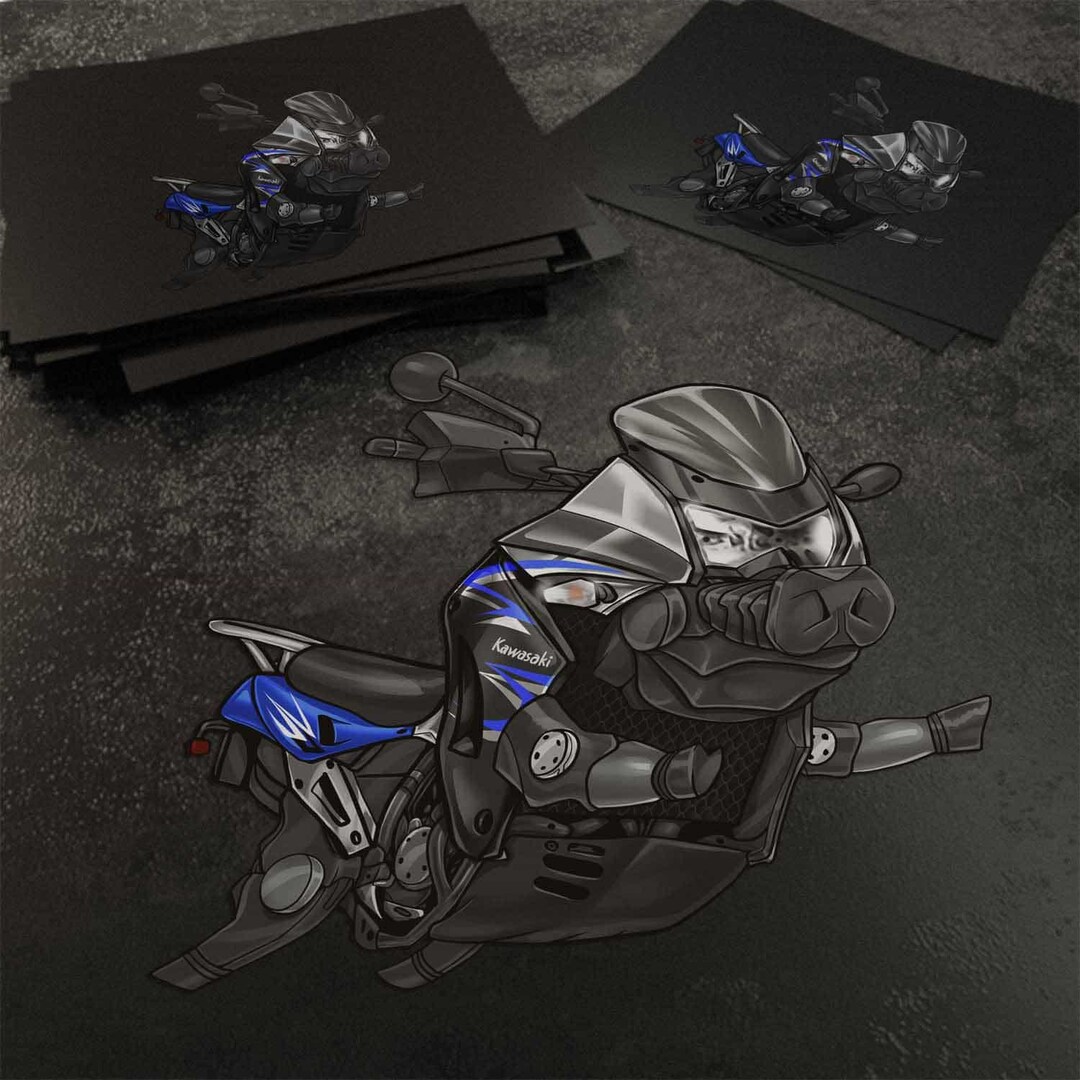 Kawasaki KLR650 2008-10 Inspired Stickers - Set of 3 Motorcycle Decals ...