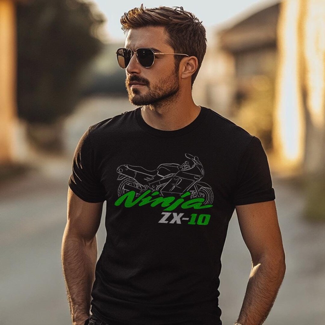 Kawasaki Ninja ZX-10 Tomcat Inspired T-shirt - Motorcycle Tee Shirt for ...