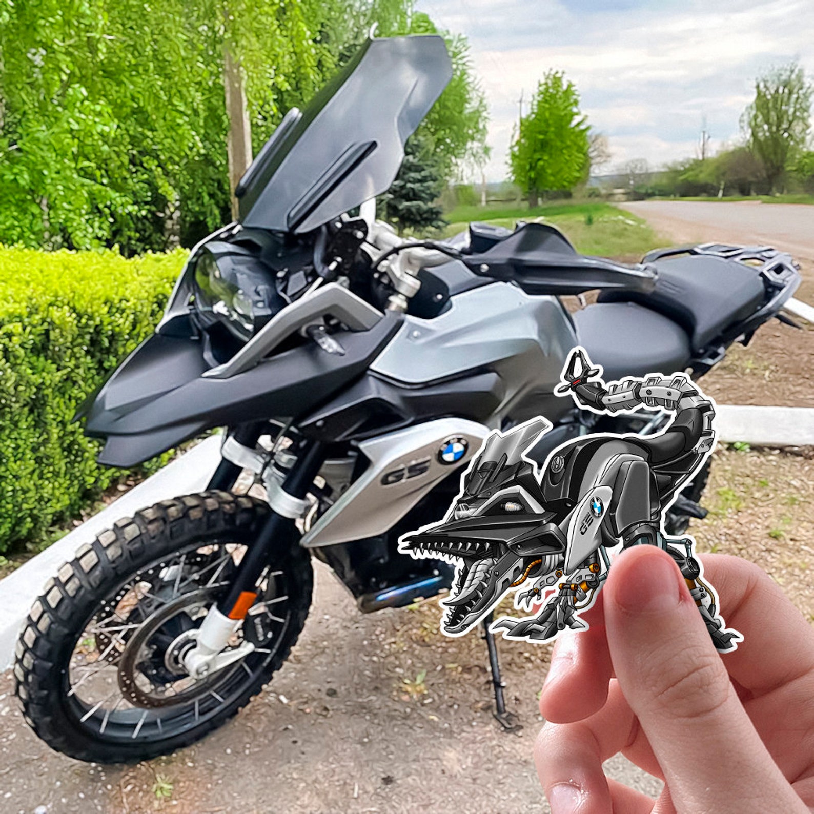 BMW R1200GS Stickers - Set of 3 Motorcycle Decals for ADV Riders - Etsy