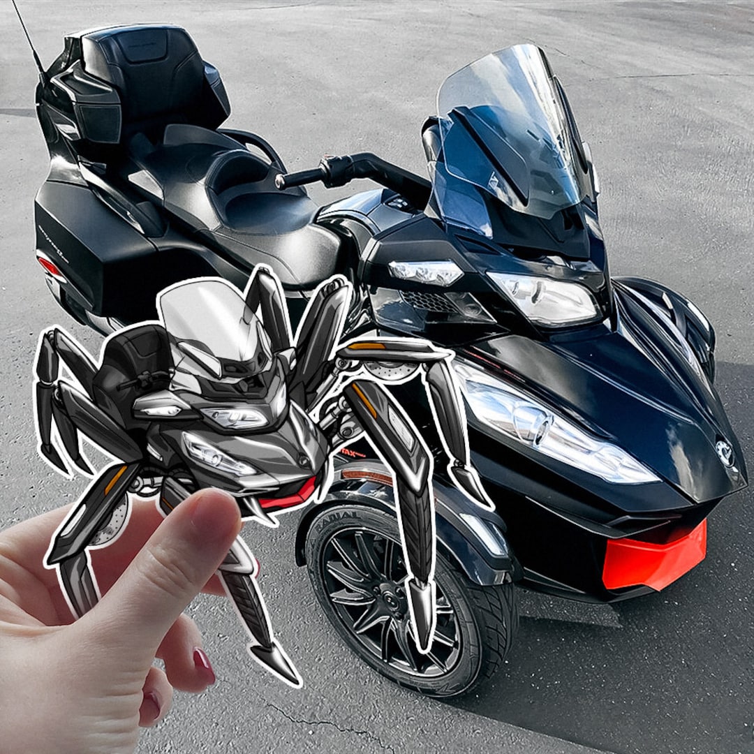 Can-am Spyder RT 2014-19 Stickers - Set of 3 Motorcycle Decals for ...