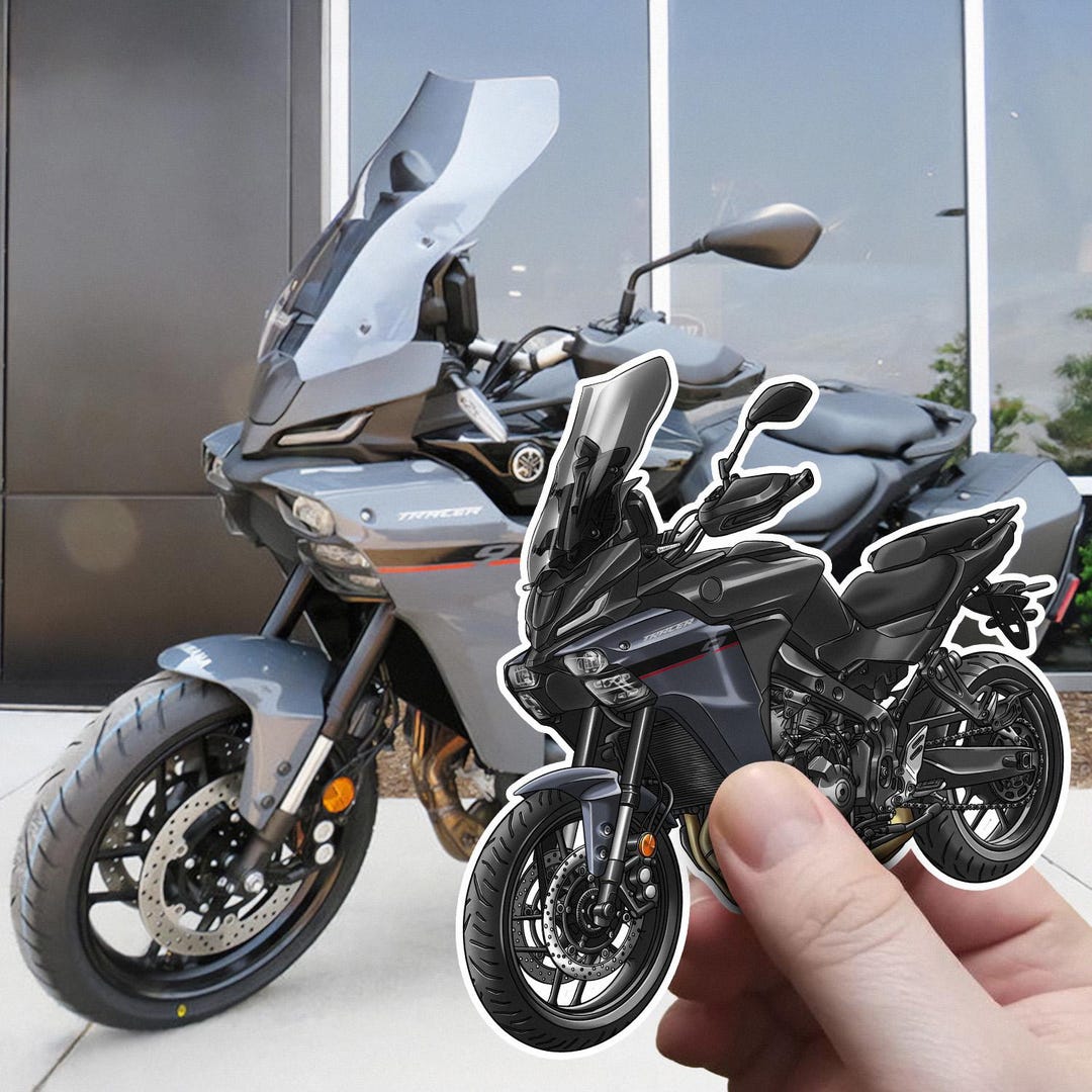 Yamaha Tracer 9 2025 Inspired Stickers - Set of 3 Motorcycle Decals for ...