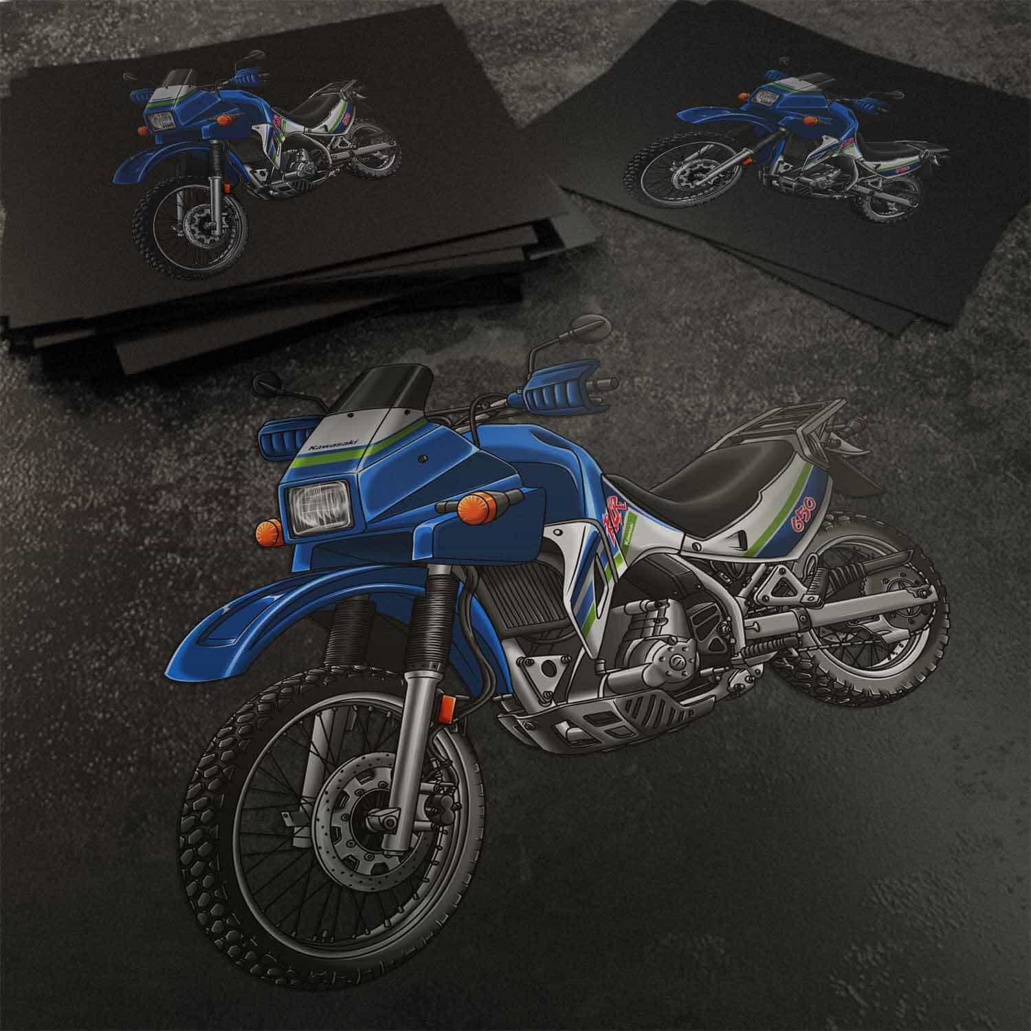 Kawasaki KLR 650 A 1987-93 Stickers Set of 3 Motorcycle Decals for ...