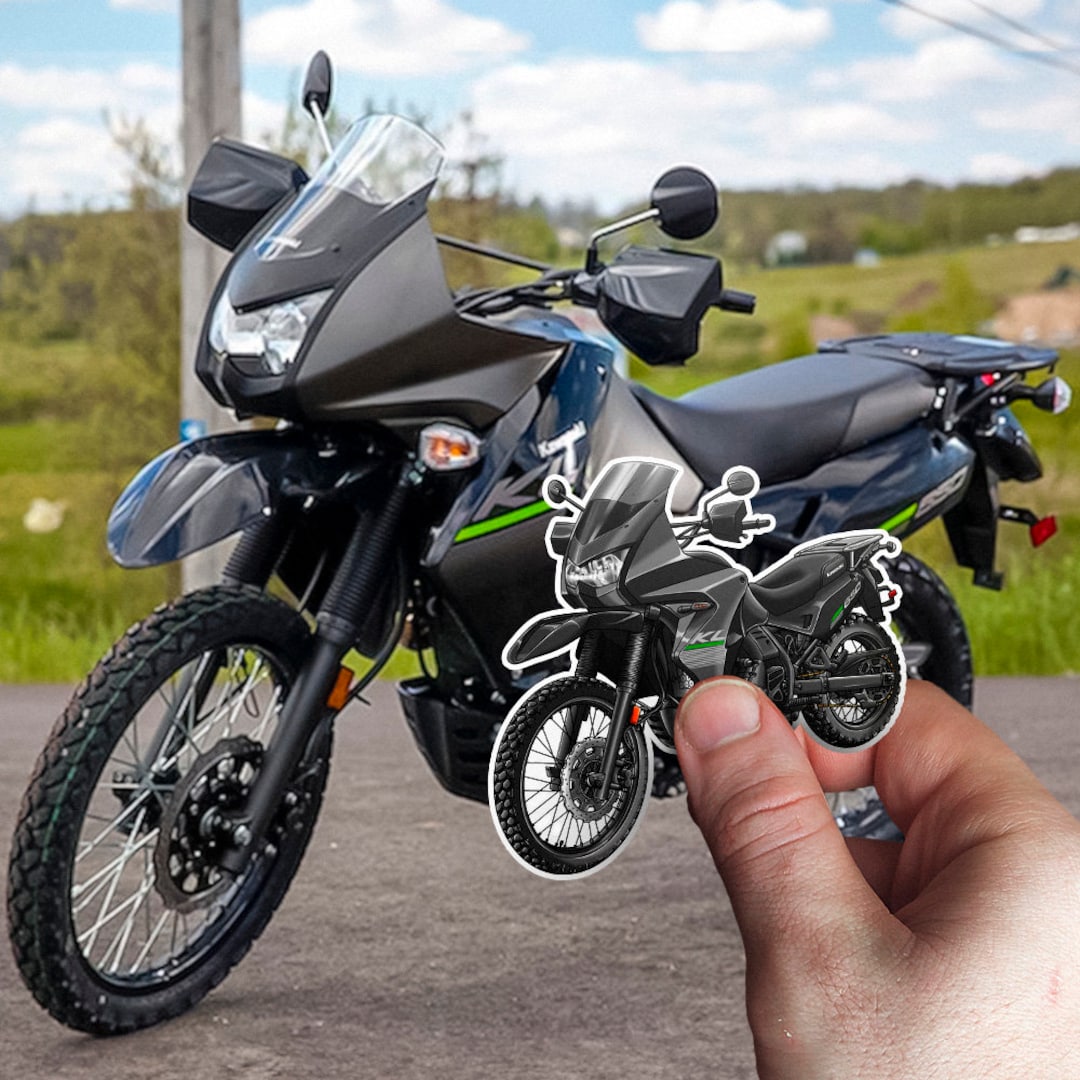 Kawasaki Klr 650 2008-10 Stickers - Set Of 3 Motorcycle Decals For