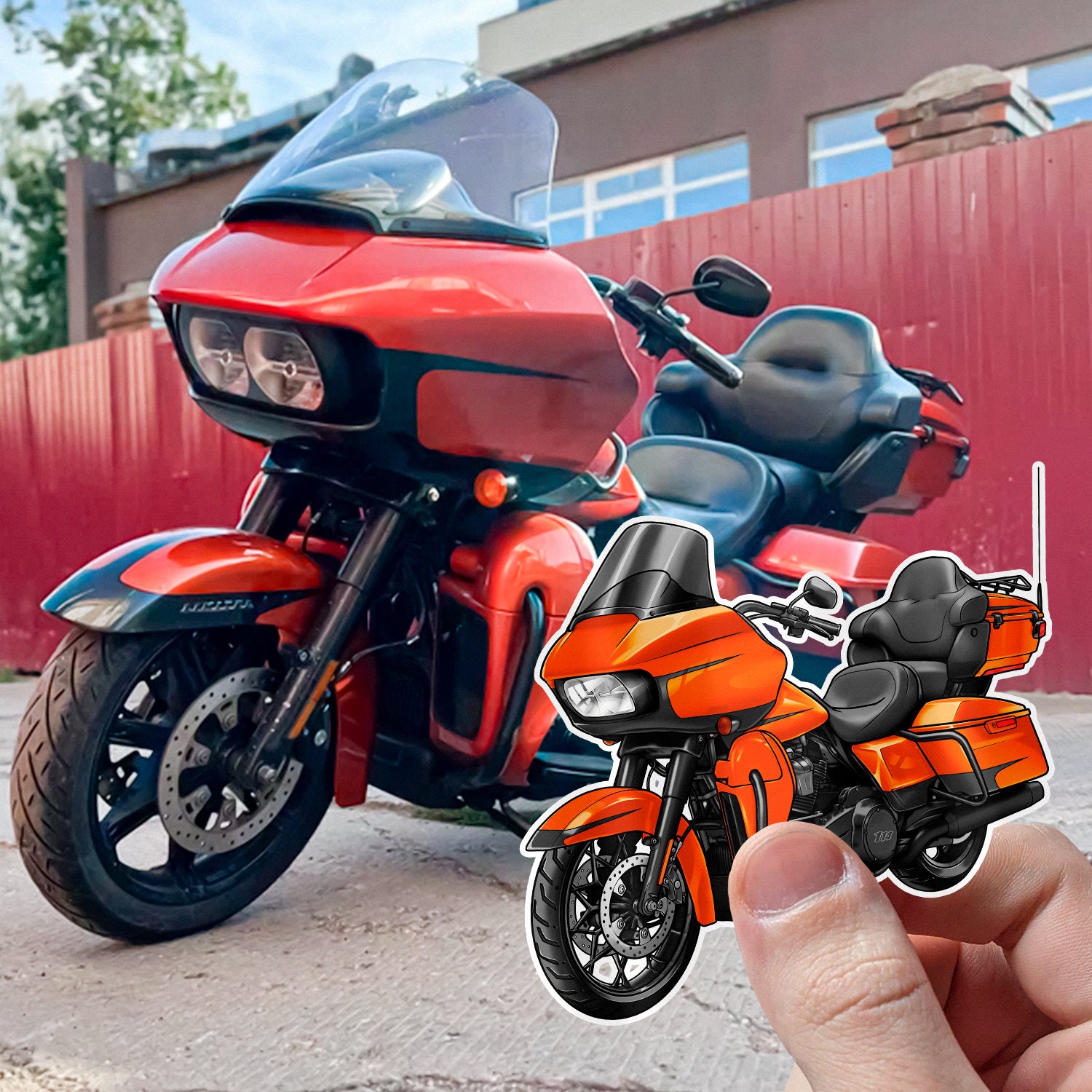 Harley Road Glide Limited FLTRK 2021 2022 Stickers Set of 3 Biker ...