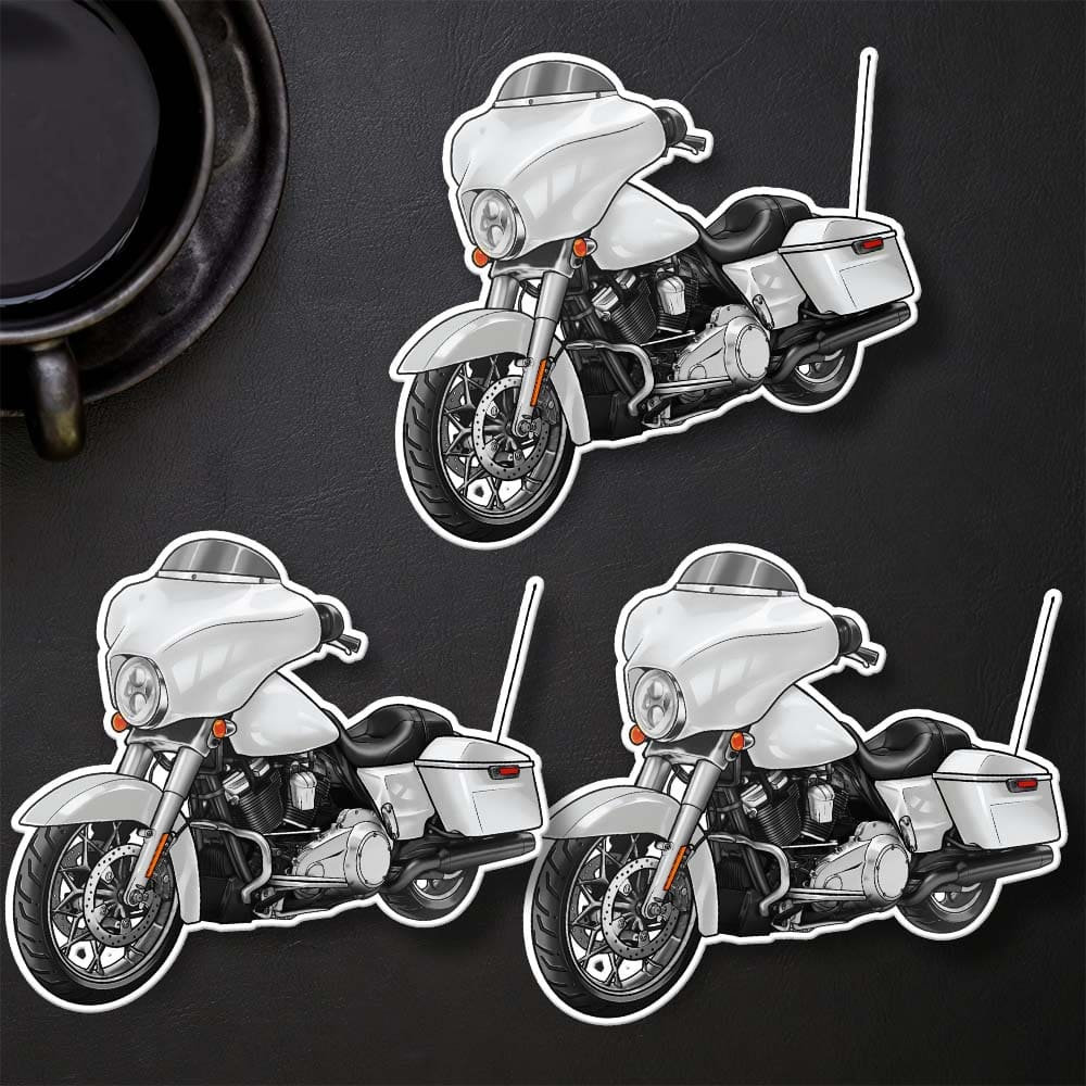 Harley Street Glide FLHX & FLHXI Stickers Set of 3 Biker Motorcycle ...