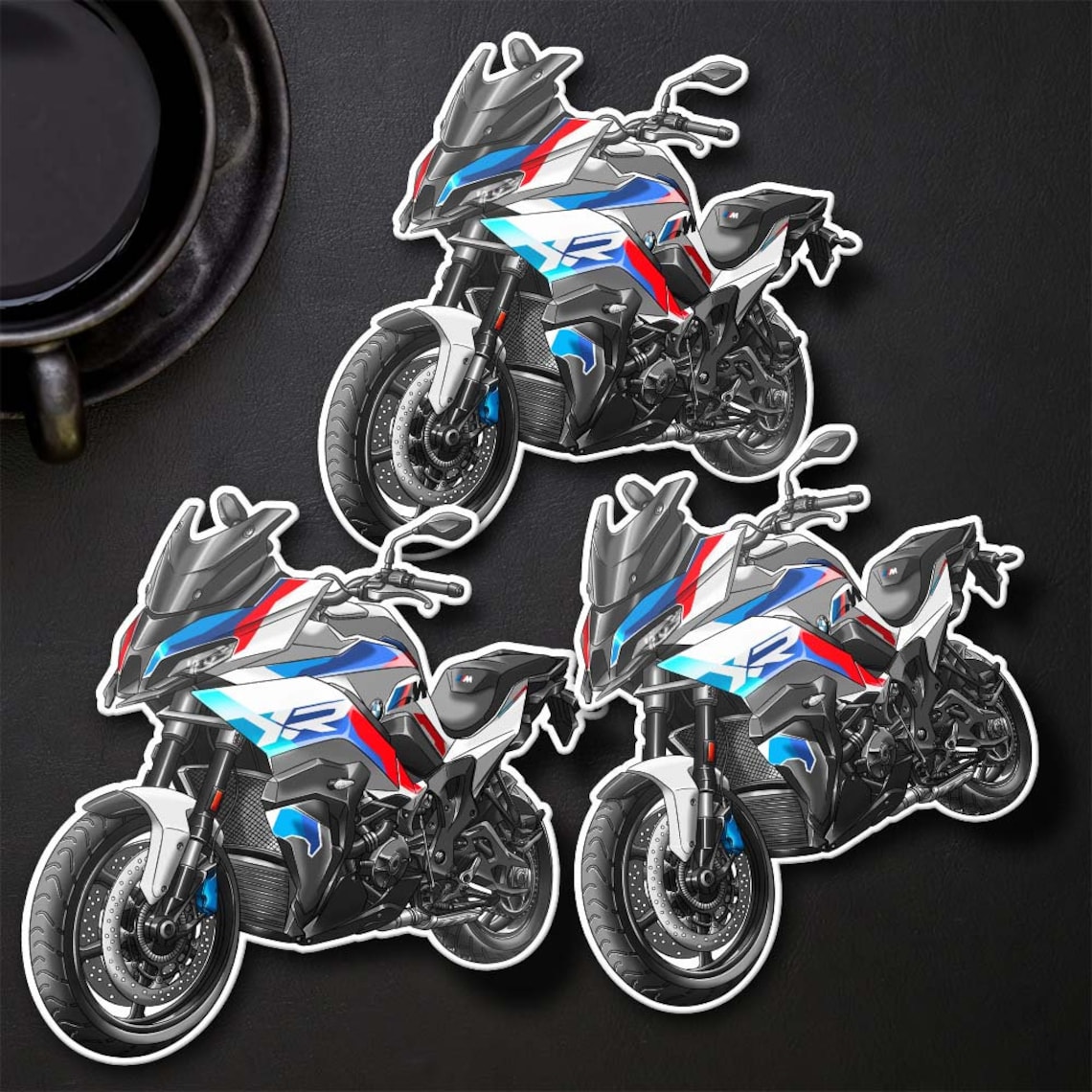 BMW M1000XR Stickers Set of 3 Motorcycle Decals for Motorrad Riders - Etsy