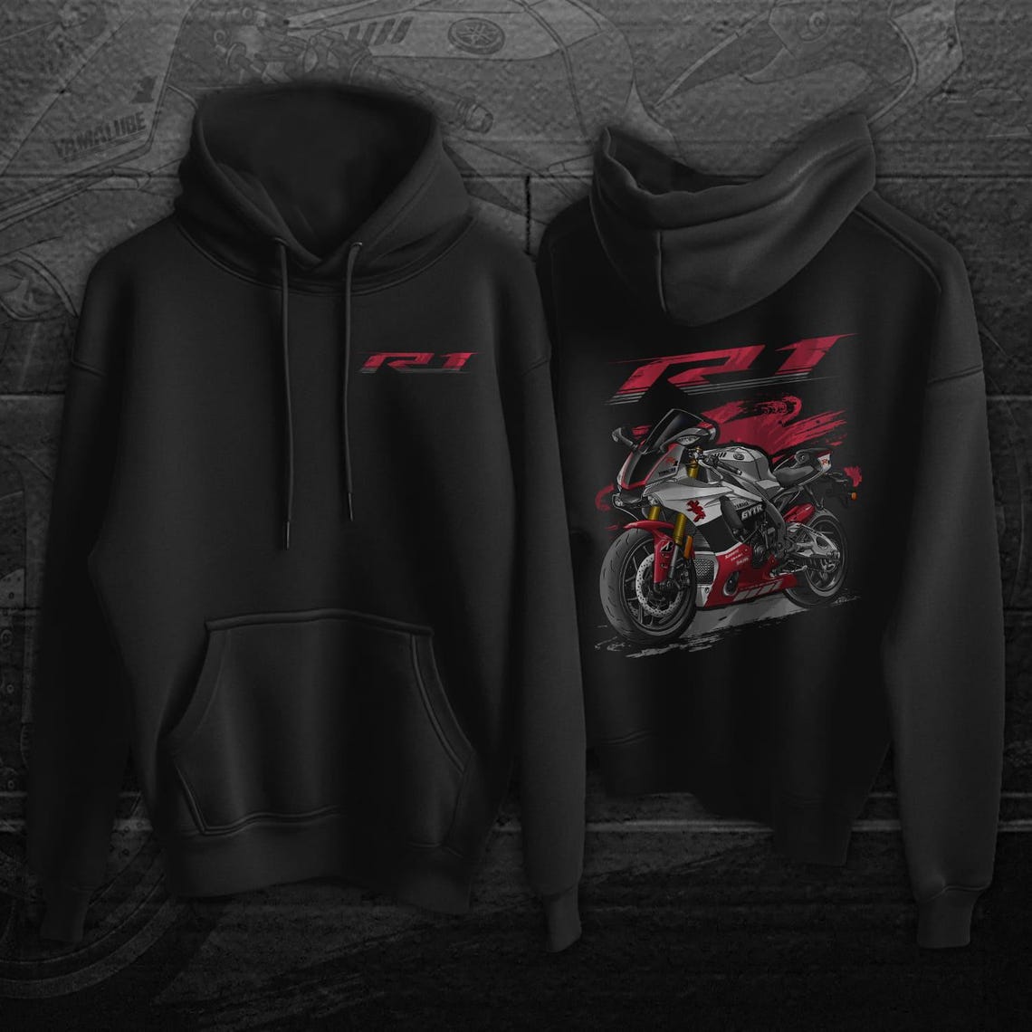 Yamaha YZF-R1 2018-19 Inspired Hoodie Motorcycle Sweatshirt - Etsy