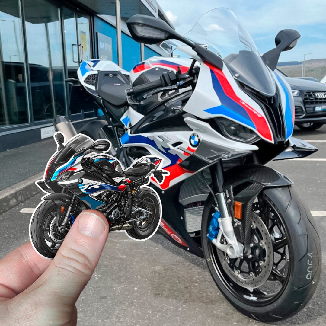 BMW M1000RR Stickers - Set of 3 Motorcycle Decals for Motorrad Riders ...