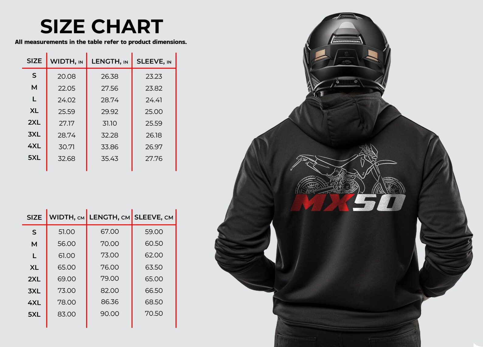 Aprilia MX 50 Inspired Hoodie - Motorcycle Sweatshirt for Riders - Etsy