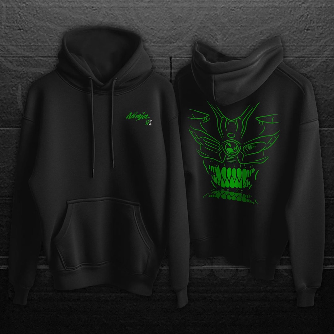 Kawasaki Ninja H2 Inspired Hoodie - Motorcycle Sweatshirt for Riders - Etsy