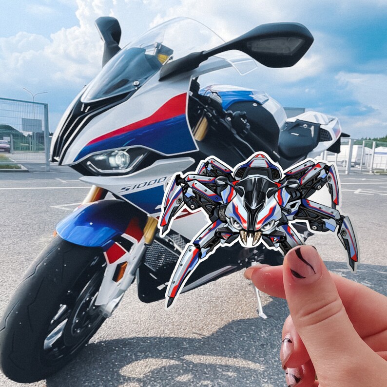 BMW M1000RR Stickers Set of 3 Motorcycle Decals for Motorrad Riders - Etsy