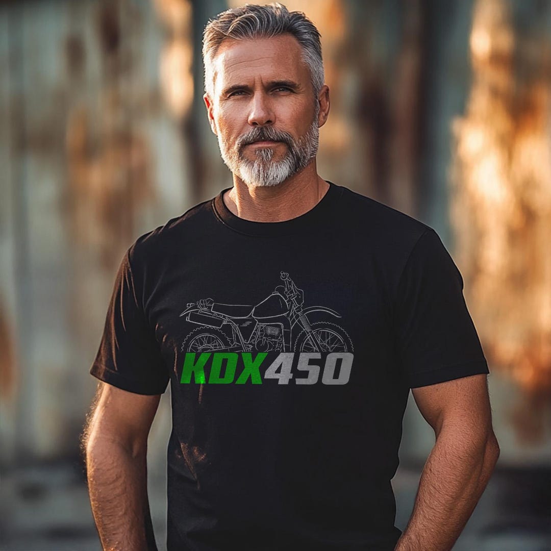 Kawasaki KDX 450 1982 Inspired T-shirt - Motorcycle Tee Shirt for ...
