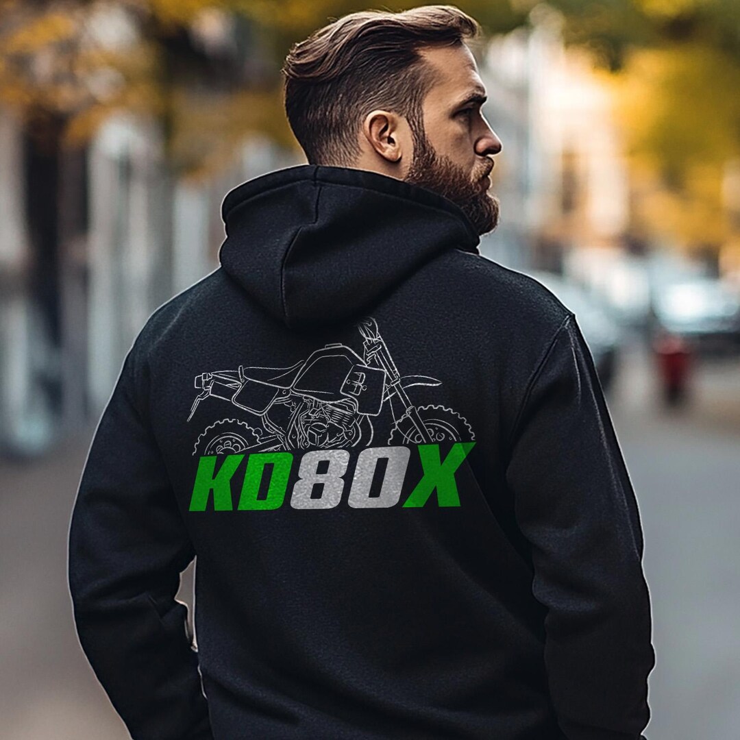Kawasaki KD80X 1988 - 1990 Inspired Hoodie - Motorcycle Sweatshirt for ...