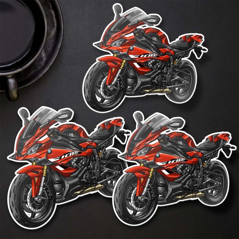 BMW S1000RR 2023-24 Stickers Set of 3 Motorcycle Decals for Motorrad ...