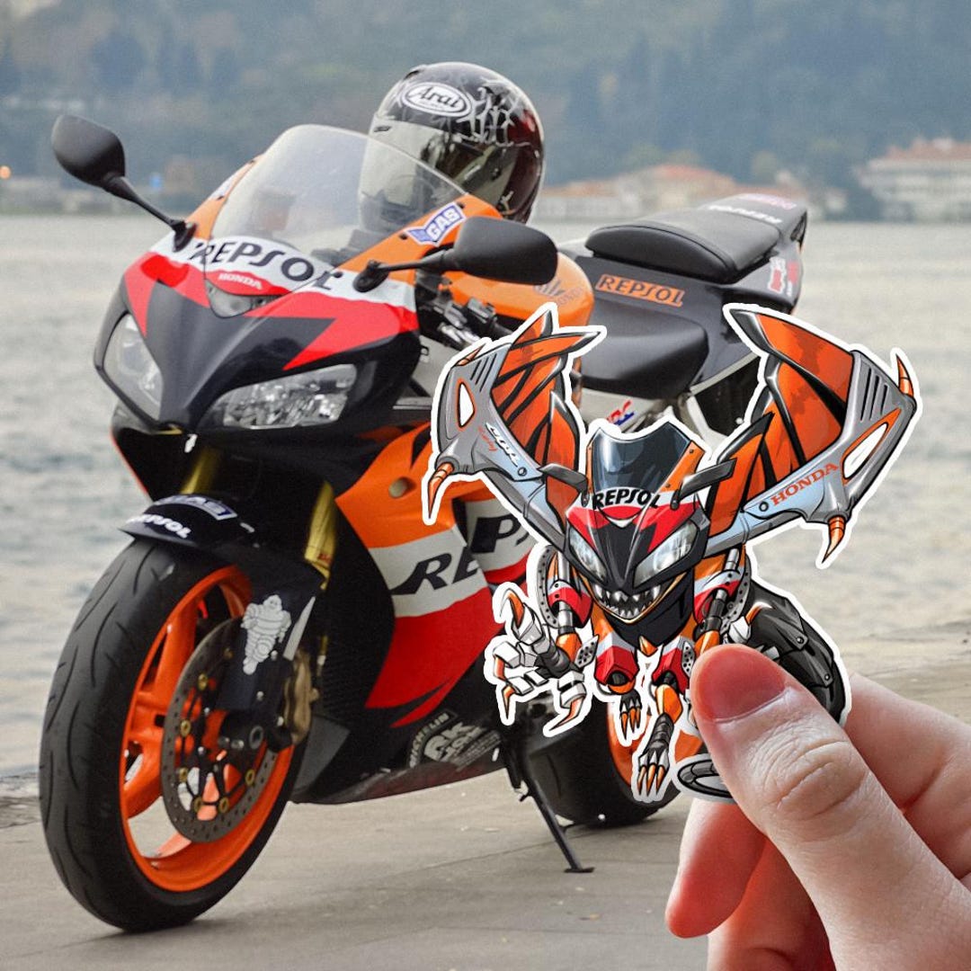 Honda CBR 1000RR 2006-07 Inspired Stickers - Set of 3 Motorcycle Decals ...