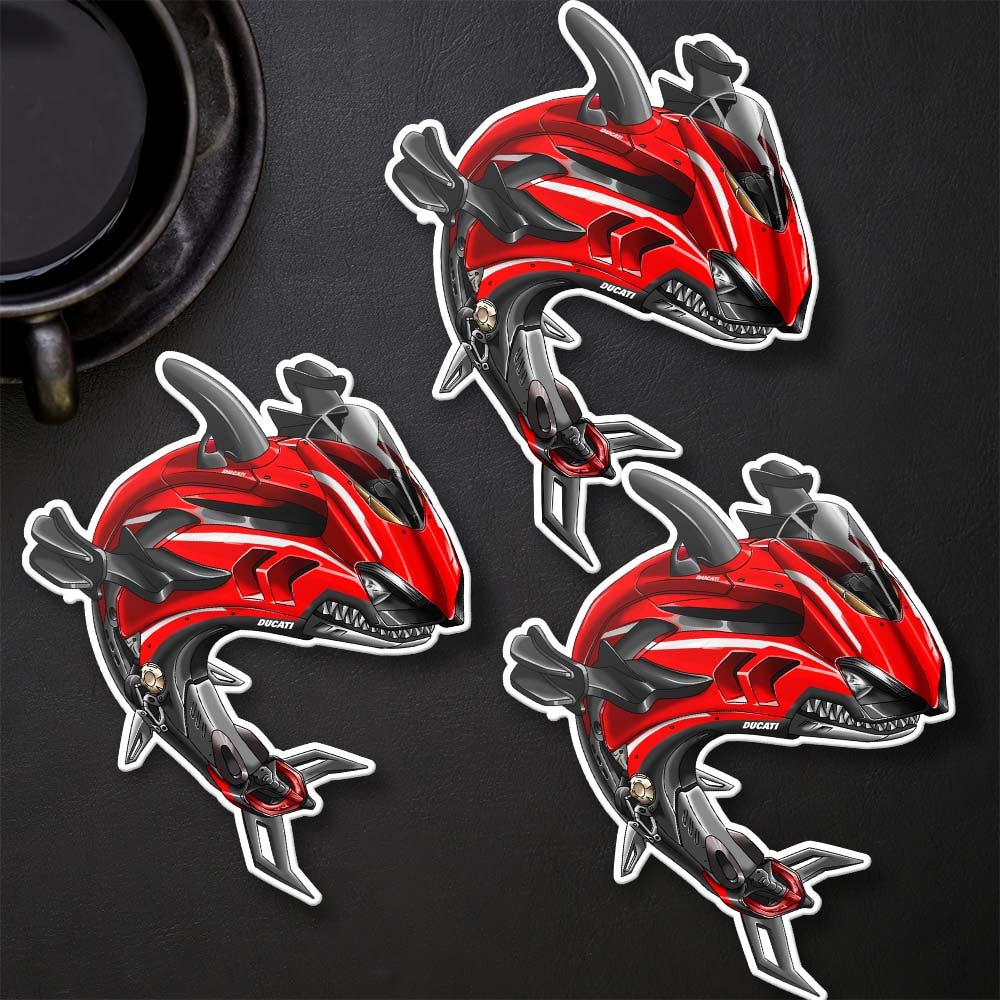 Ducati Superleggera V4 Stickers Set of 3 Motorcycle Decals for Riders ...