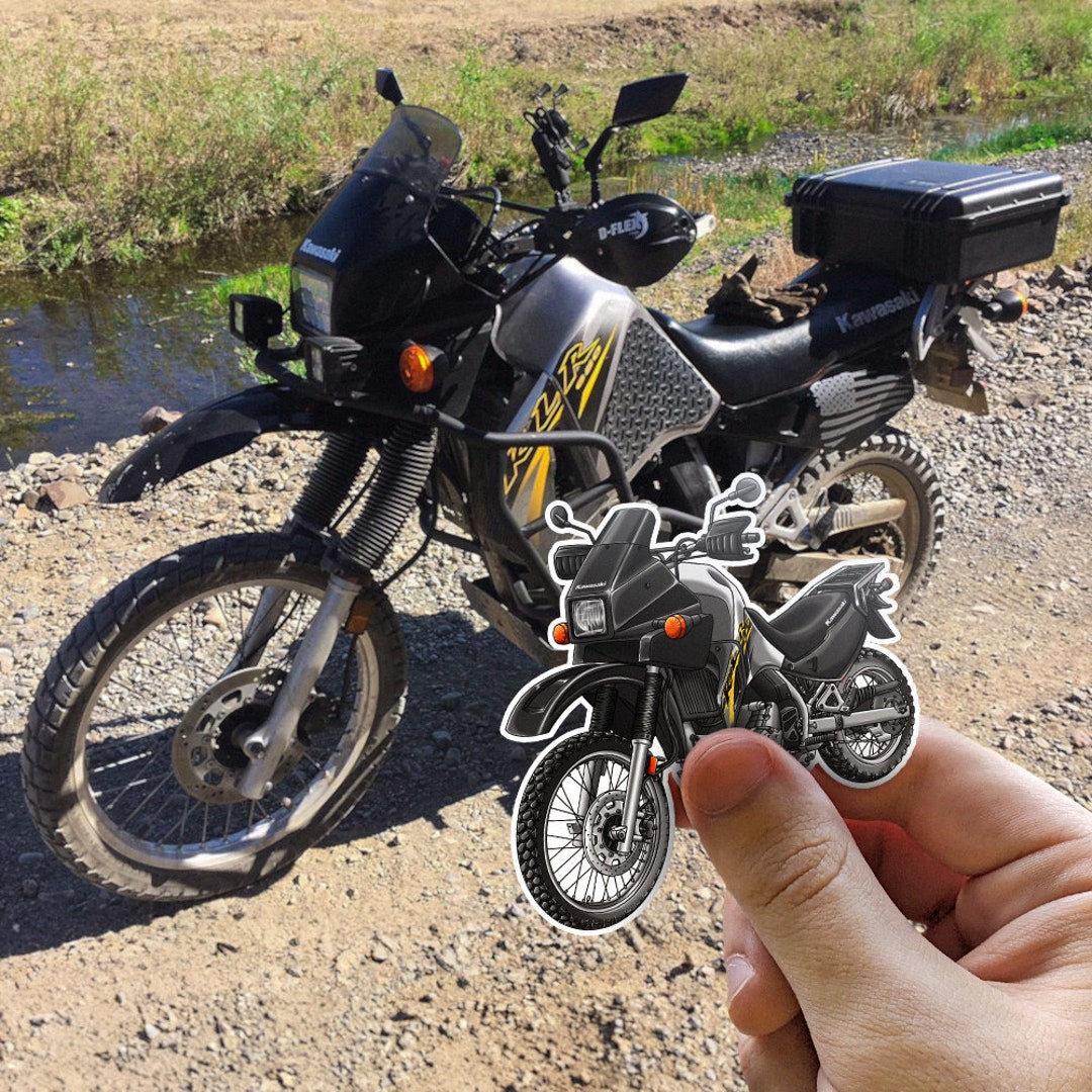Kawasaki KLR 650 A 2004-07 Stickers - Set of 3 Motorcycle Decals for ...