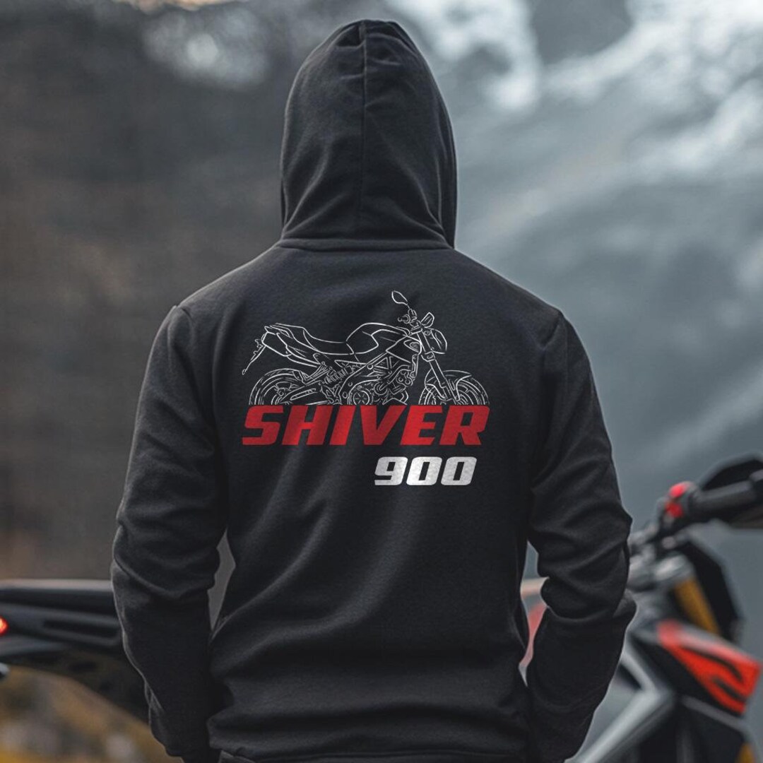Aprilia Shiver 900 Inspired Hoodie - Motorcycle Sweatshirt for Riders ...