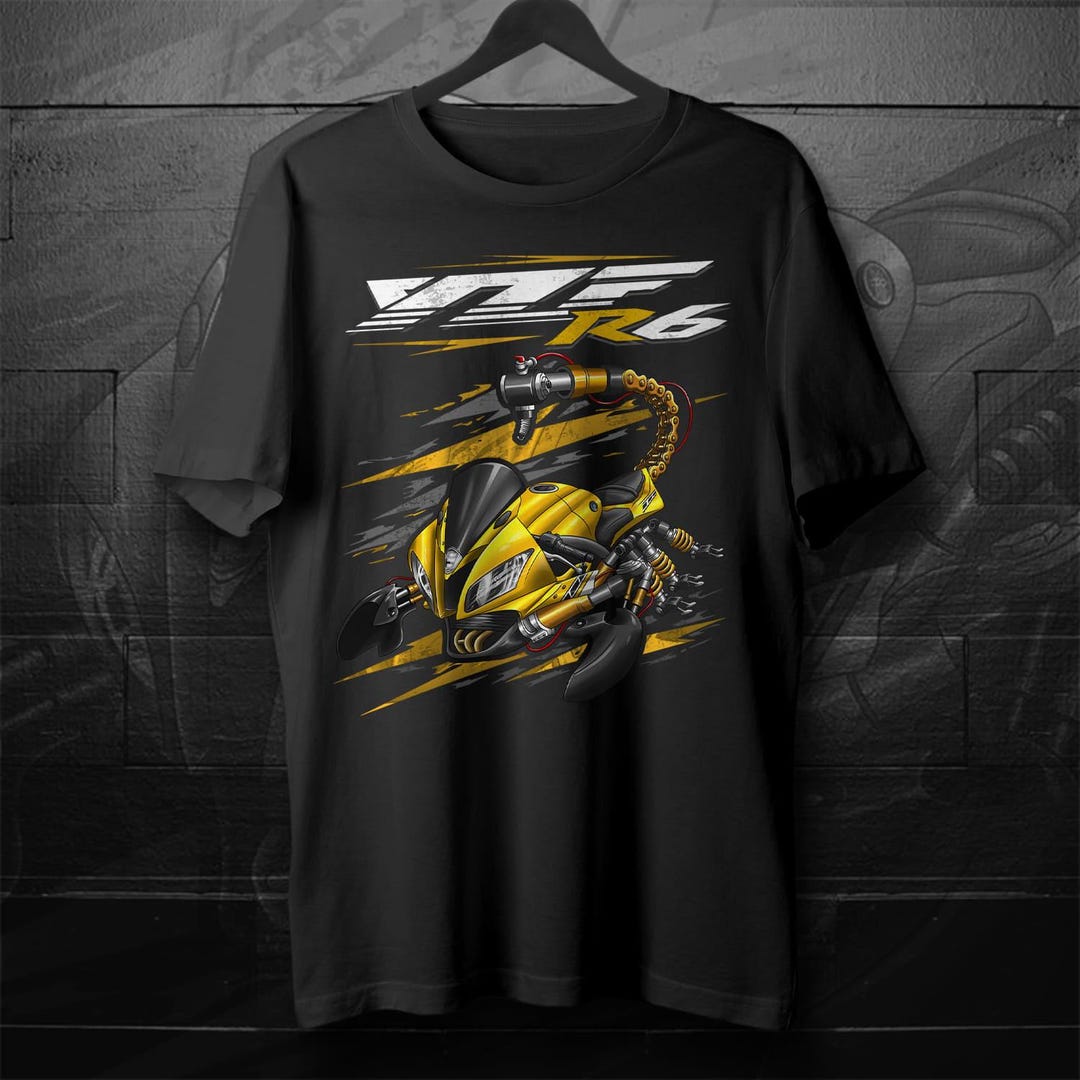 Yamaha YZF-R6 Inspired T-shirt - Motorcycle Tee Shirt - Etsy
