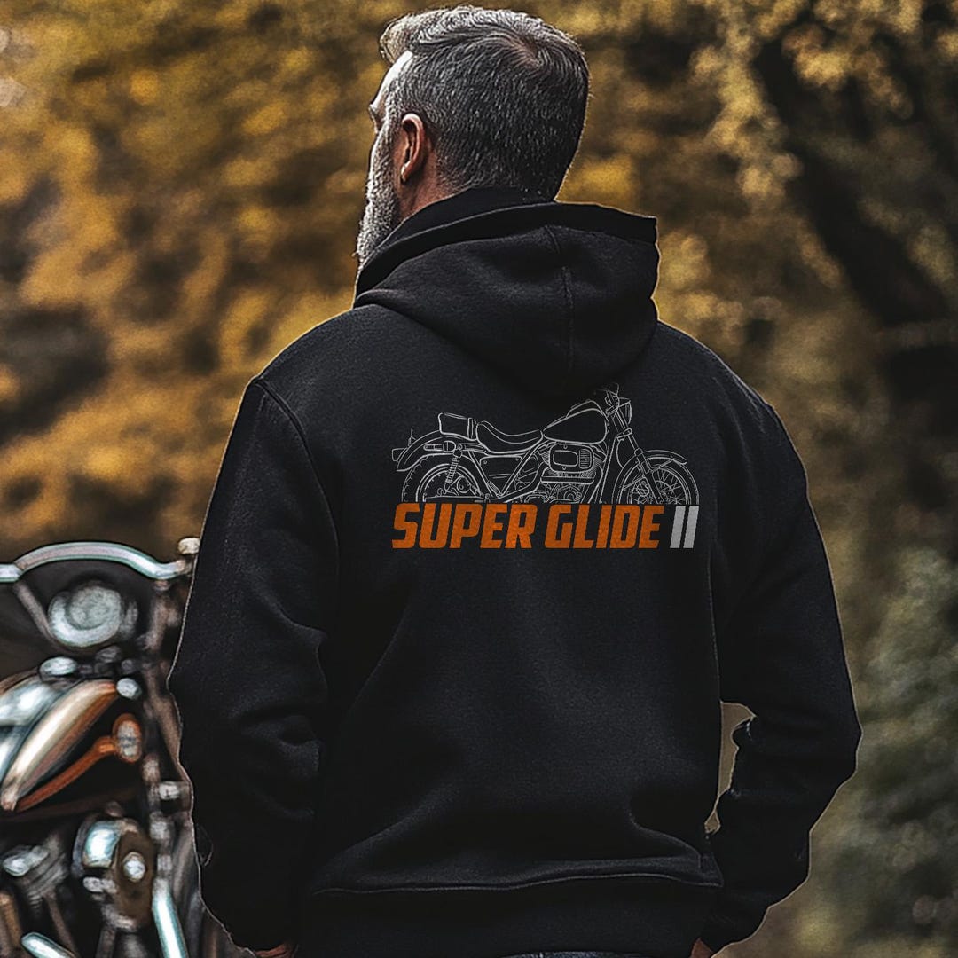 Harley-davidson FXR & FXRS Super Glide II Inspired Hoodie - Biker ...