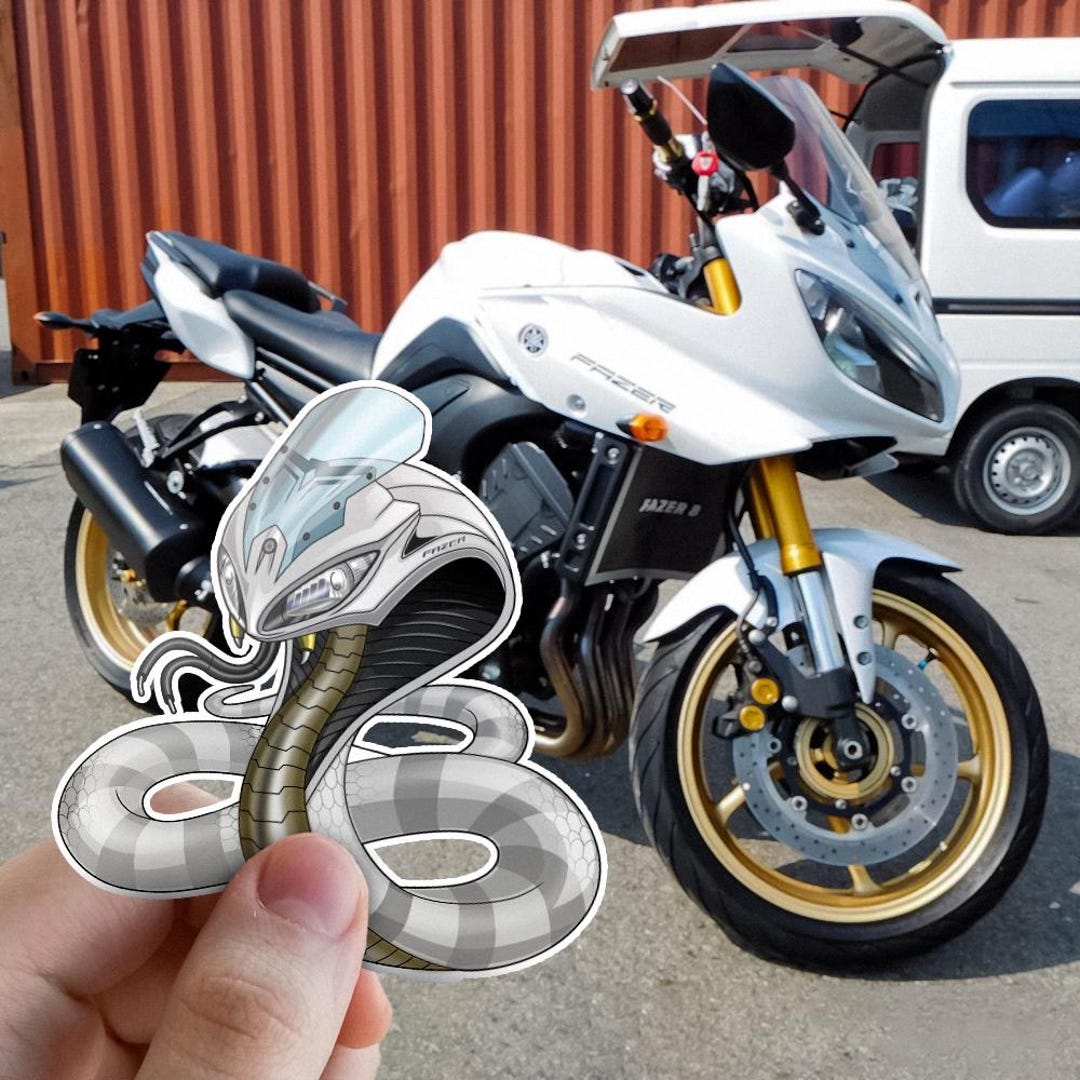 Yamaha FZ8 Inspired Stickers - Set of 3 Motorcycle Decals - Etsy
