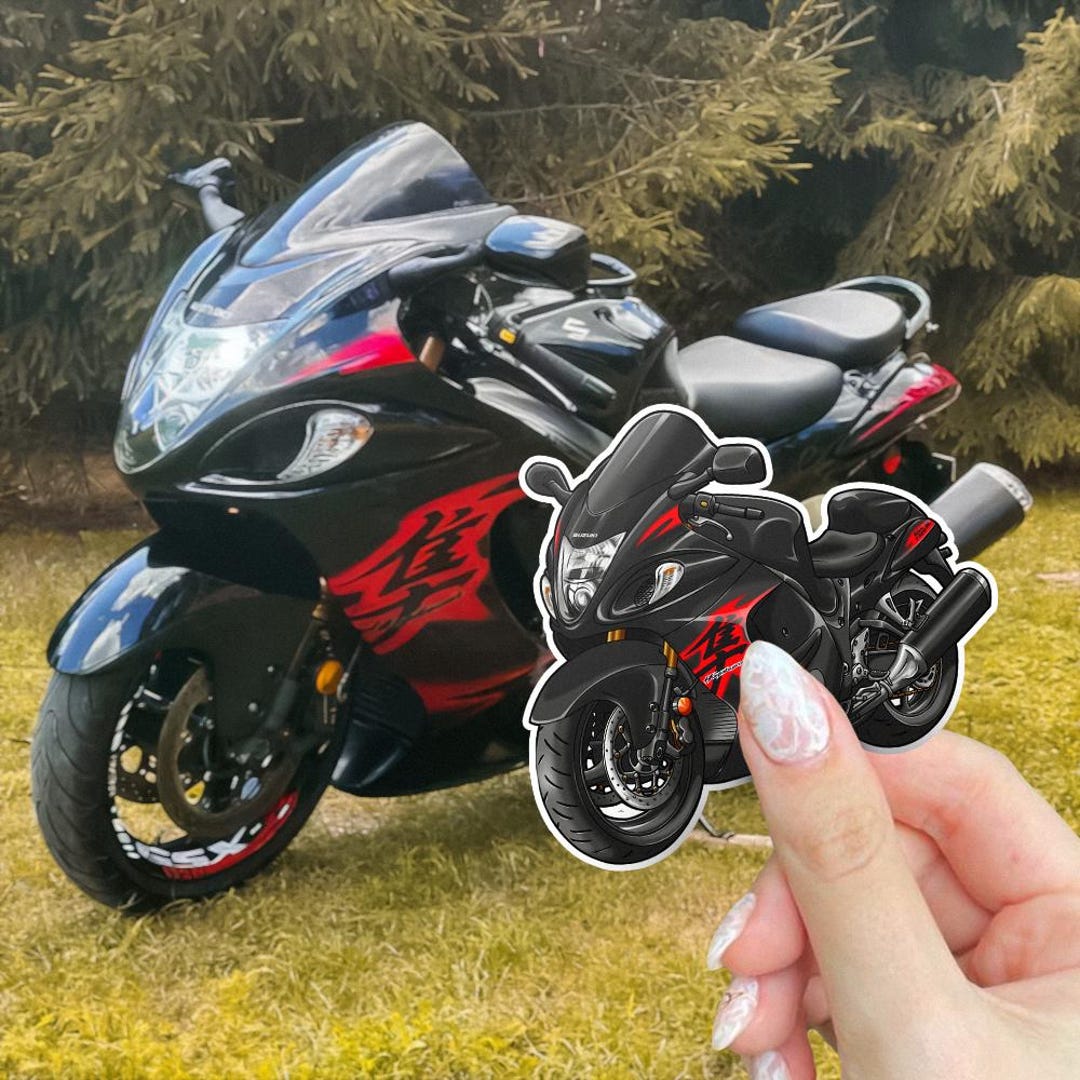 Suzuki Hayabusa 2019-20 Inspired Stickers - Set of 3 Motorcycle Decals ...