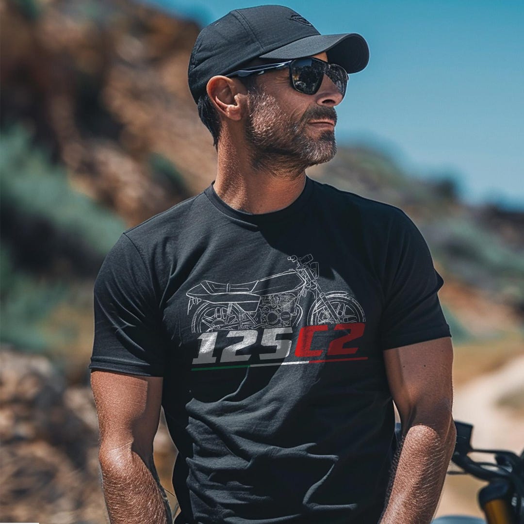 Moto Guzzi 125 2C 4T 1979 - 1981 Inspired T-shirt - Motorcycle Tee ...