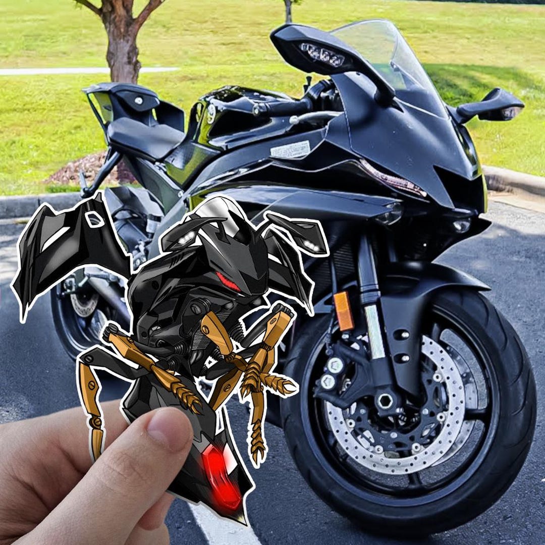 Yamaha YZF-R6 2017-19 Inspired Stickers - Set of 3 Motorcycle Decals ...