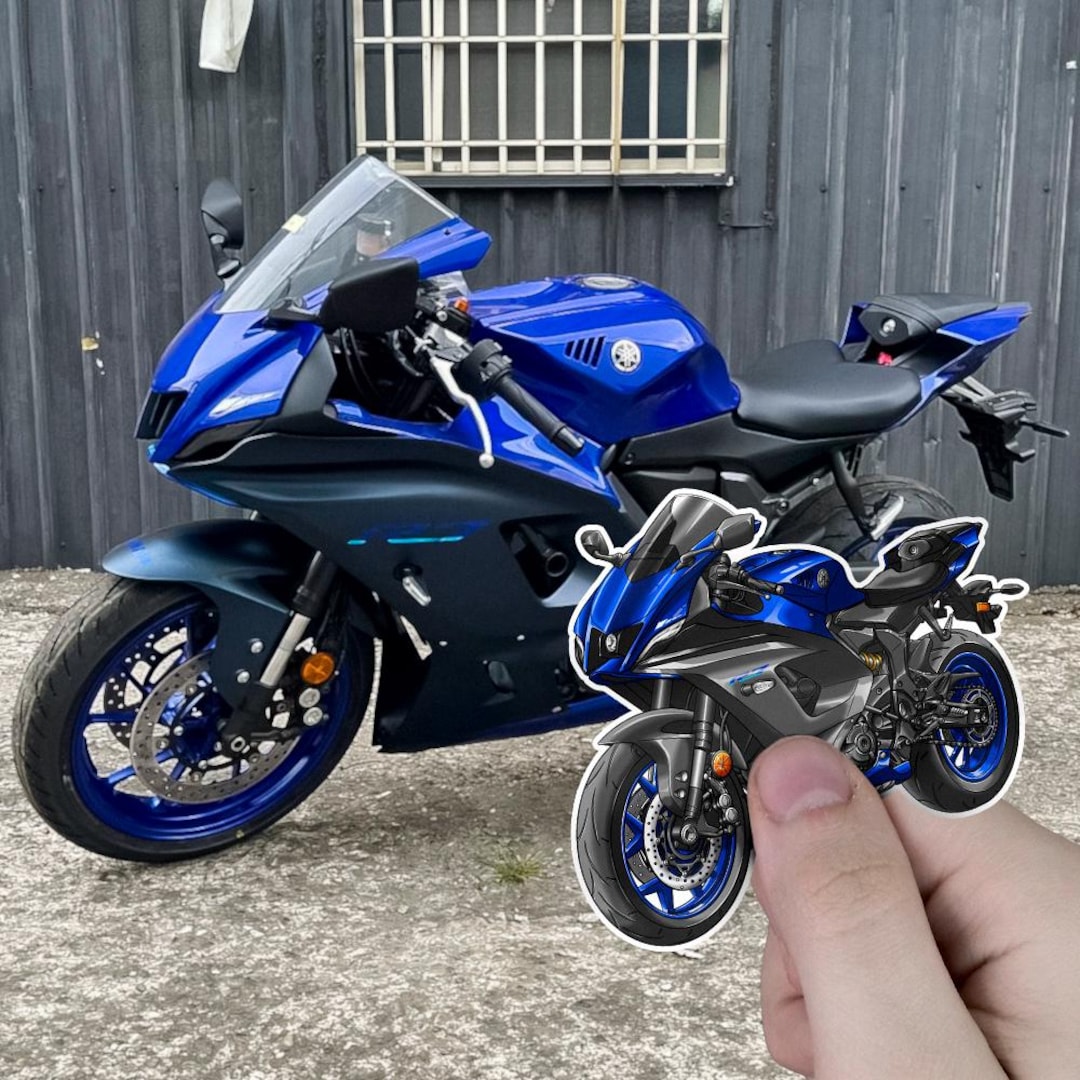 Yamaha YZF-R7 2022-24 Inspired Stickers - Set of 3 Motorcycle Decals - Etsy
