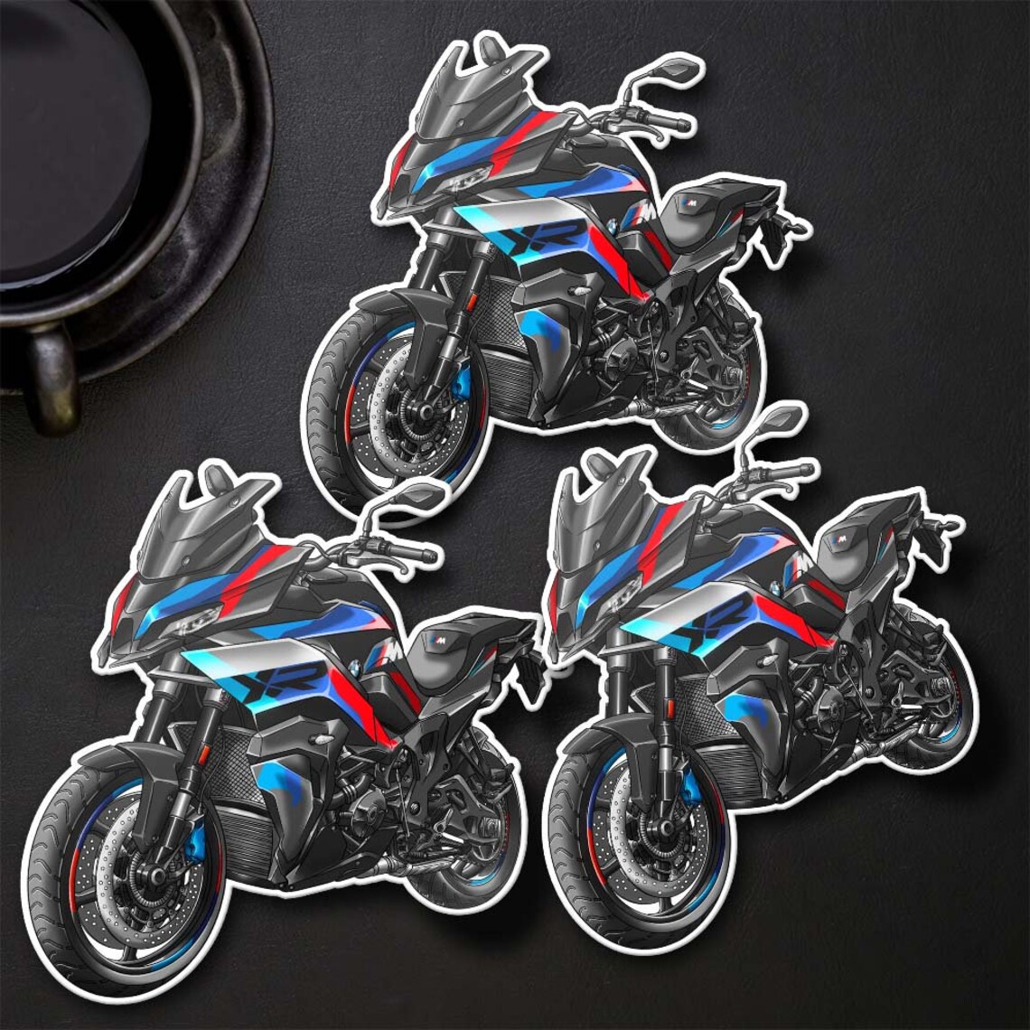 BMW M1000XR Stickers Set of 3 Motorcycle Decals for Motorrad Riders - Etsy