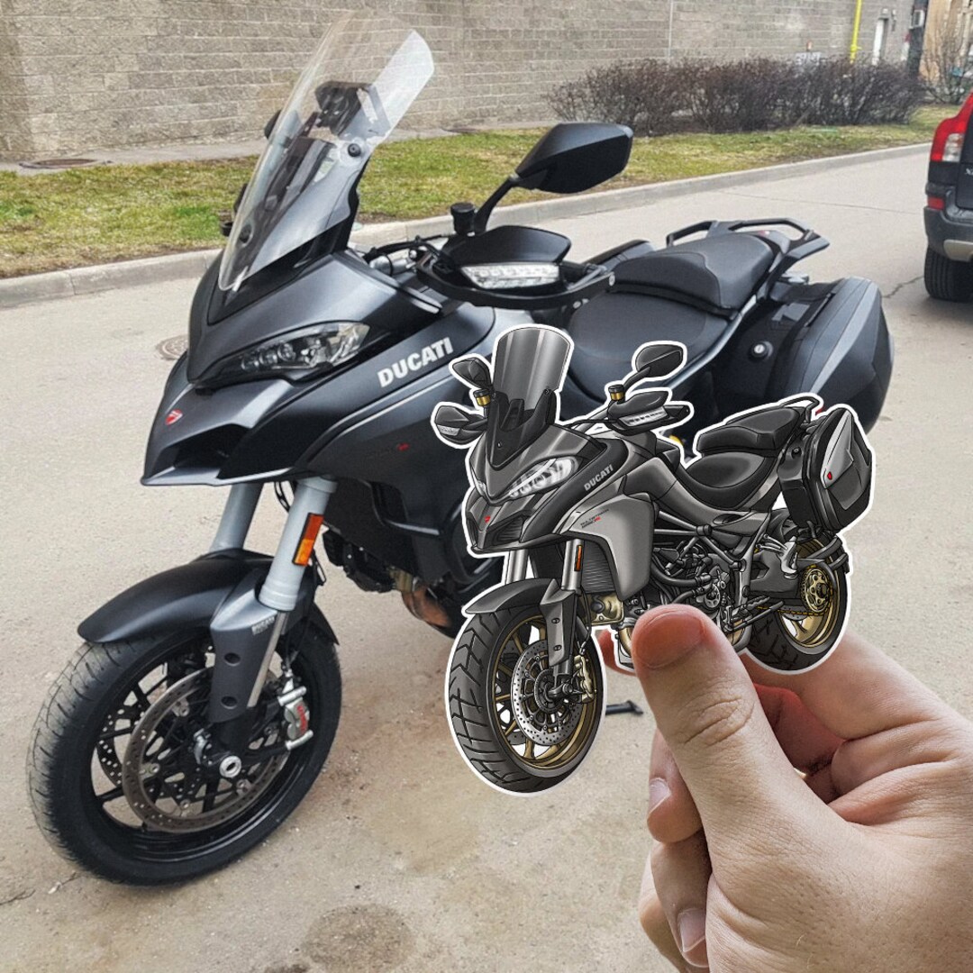 Ducati Multistrada 1260 Stickers - Set of 3 Motorcycle Decals for ADV ...