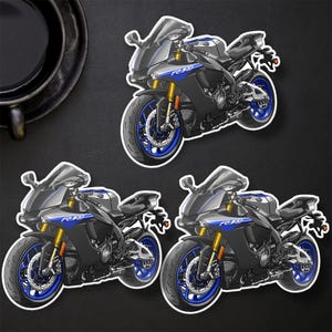 Yamaha YZF-R1M & R1S Inspired Stickers - Set of 3 Motorcycle Decals - Etsy