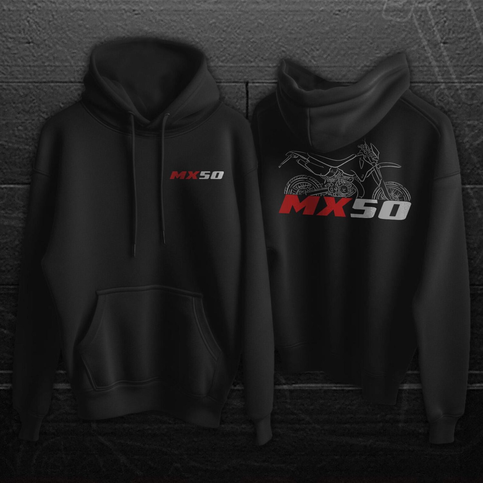 Aprilia MX 50 Inspired Hoodie - Motorcycle Sweatshirt for Riders - Etsy