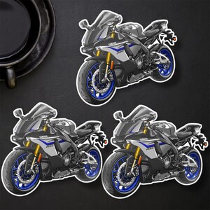 Yamaha YZF-R1M & R1S Inspired Stickers - Set of 3 Motorcycle Decals - Etsy