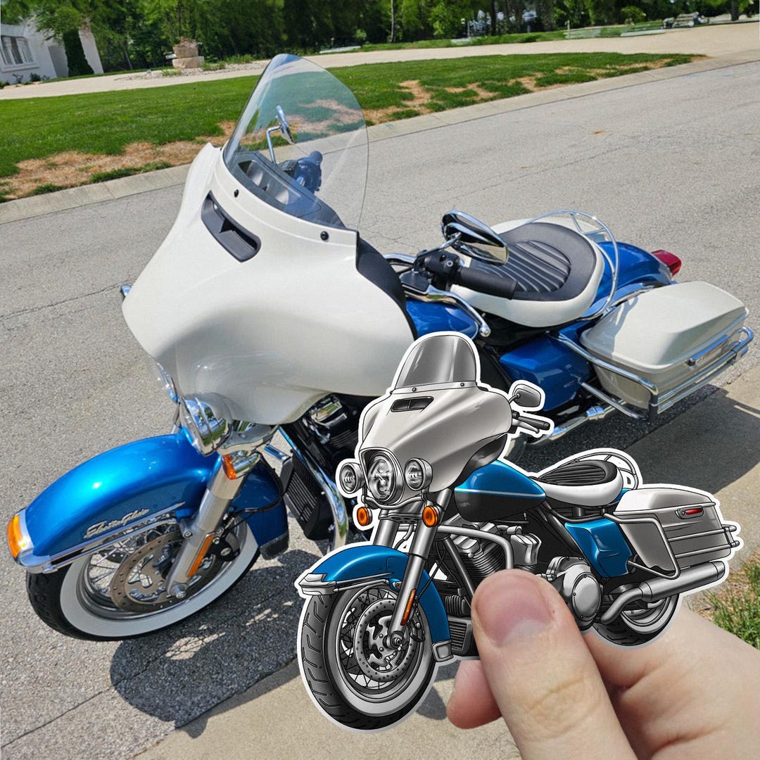 Harley Electra Glide Revival FLH 2021 Stickers - Set of 3 Motorcycle ...