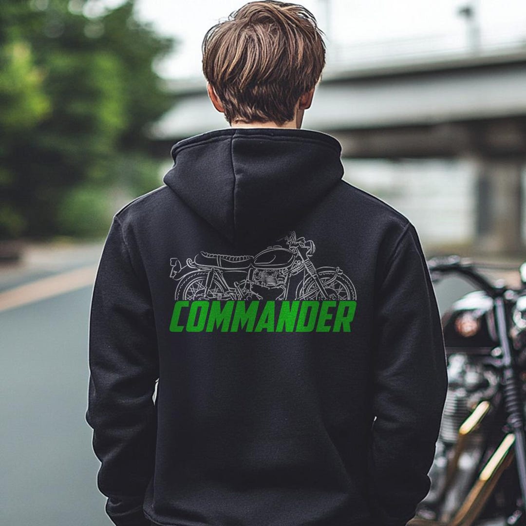 Kawasaki W2 TT & 650 Commander W2 SS Inspired Hoodie - Motorcycle ...