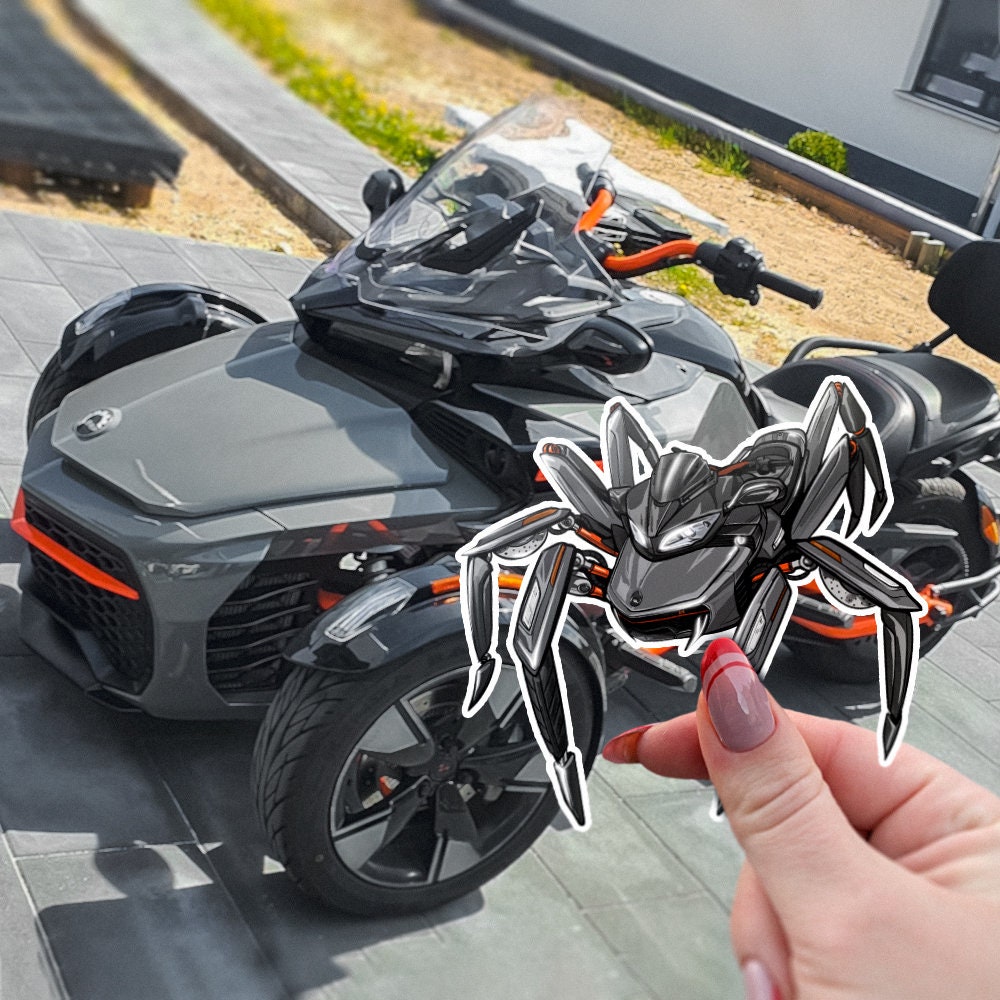 Can-am Spyder F3 2019-24 Stickers Set of 3 Motorcycle Decals for Riders ...