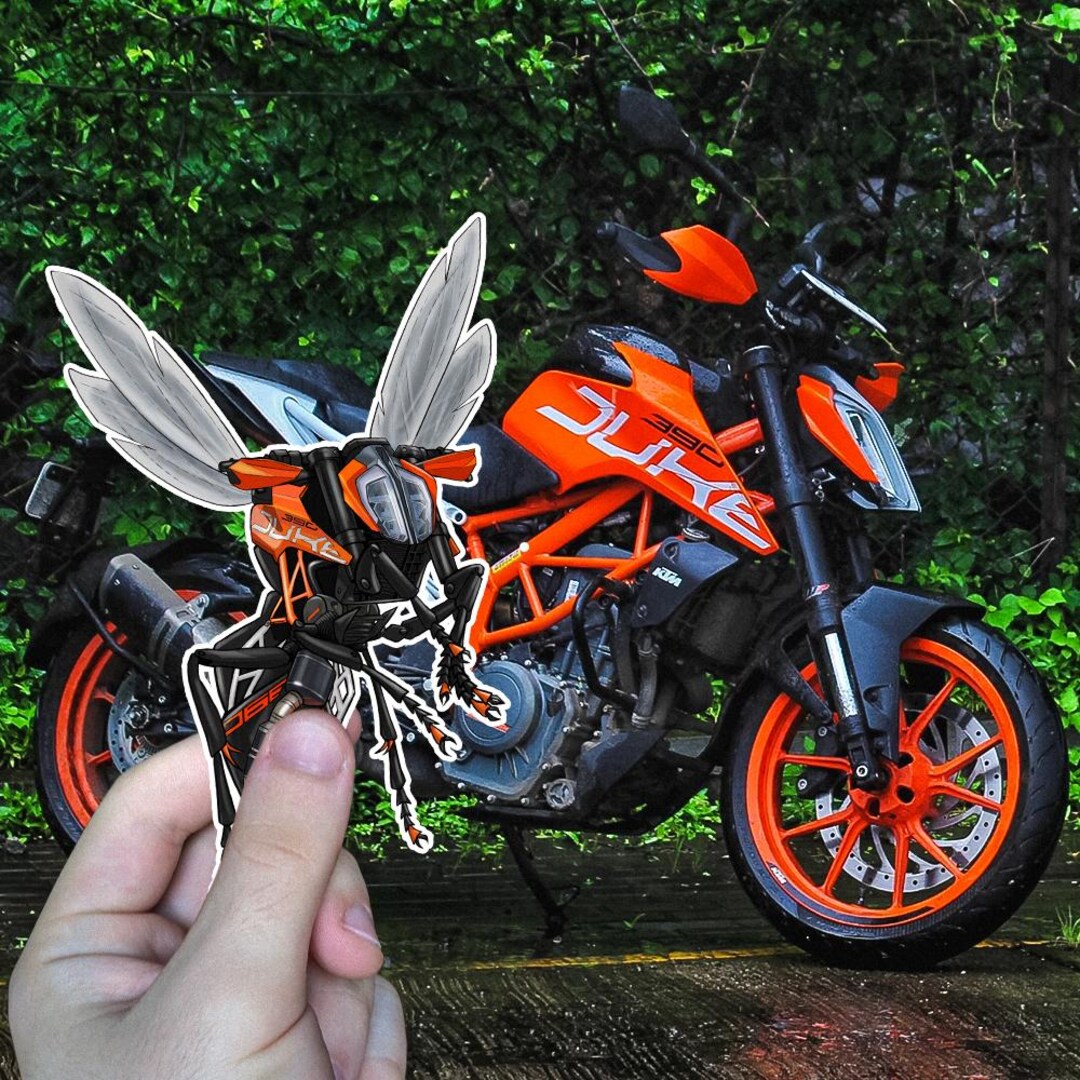 KTM Duke 390 Inspired Stickers - Set of 3 Motorcycle Decals - Etsy