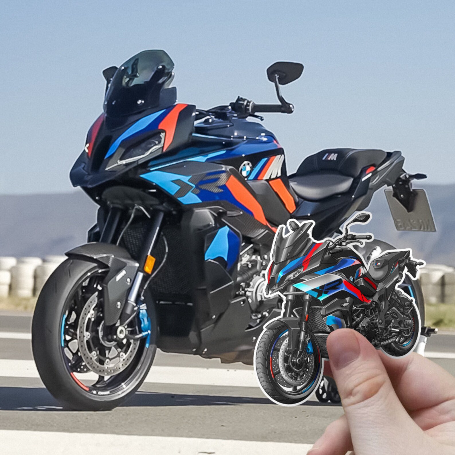 BMW M1000XR Stickers Set of 3 Motorcycle Decals for Motorrad Riders - Etsy