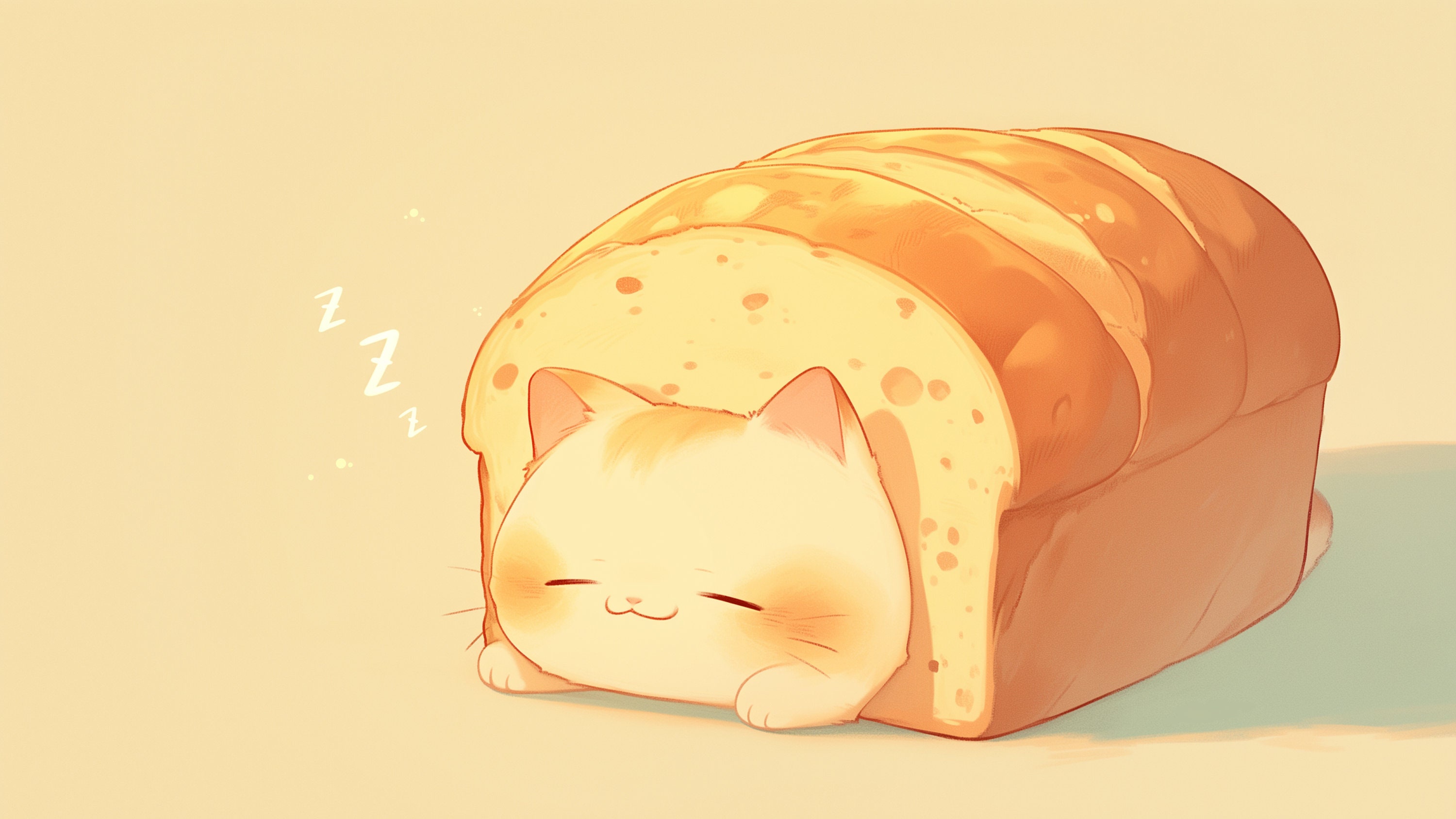 Cat Loaf 4K, 1440p, 1080p Digital Wallpaper, Cute, Cat, Kawaii ...