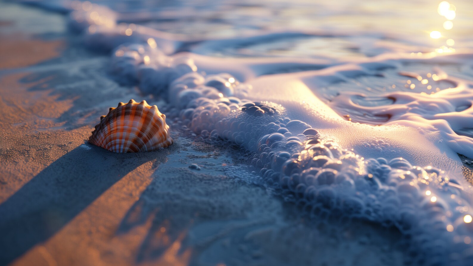 Seashell on the Beach Digital Wallpaper 4K, 1440p, 1080p - Etsy