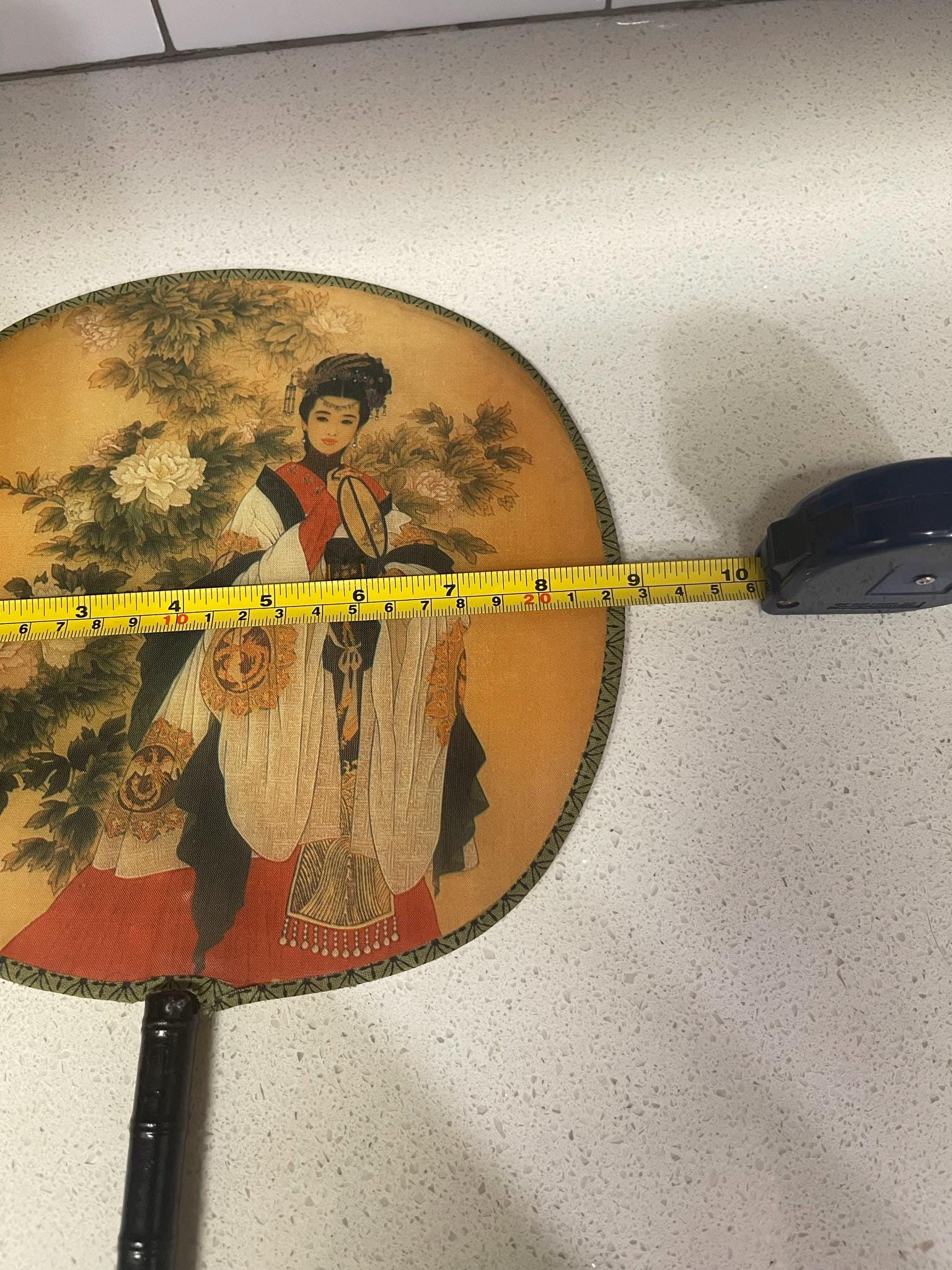 Vintage Silk Geisha Japan Paddle Fan - Etsy