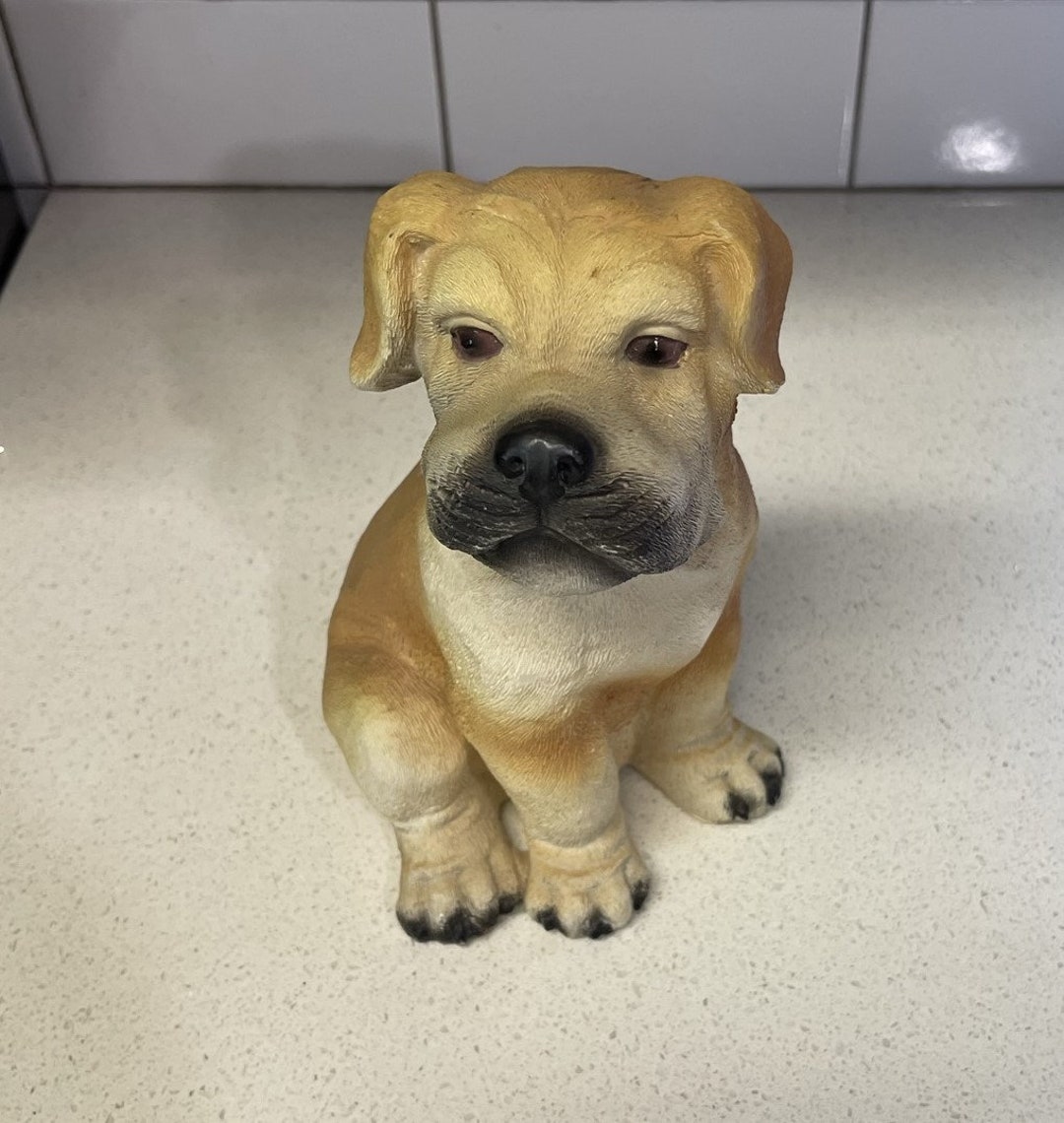 Rare Vintage Resin Boxer Dog Statue - Etsy