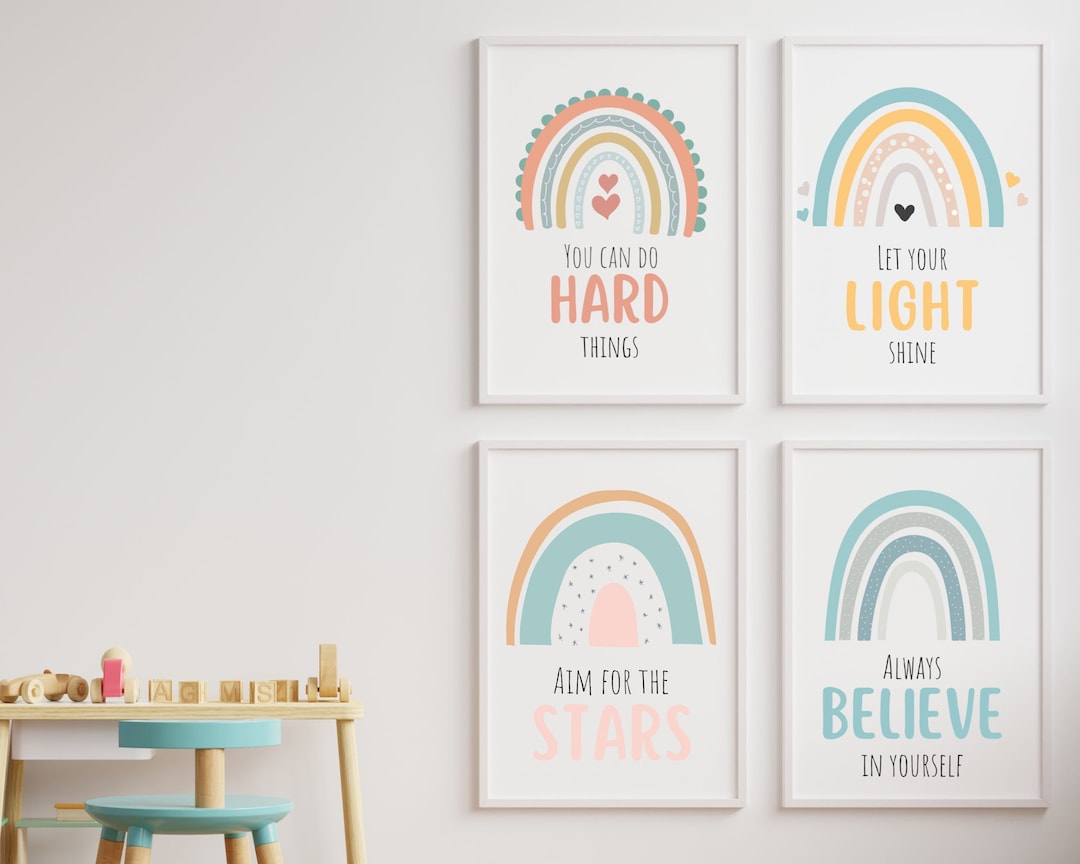 Growth Mindset Wall Art Classroom Decor Printable Wall Art Positive ...