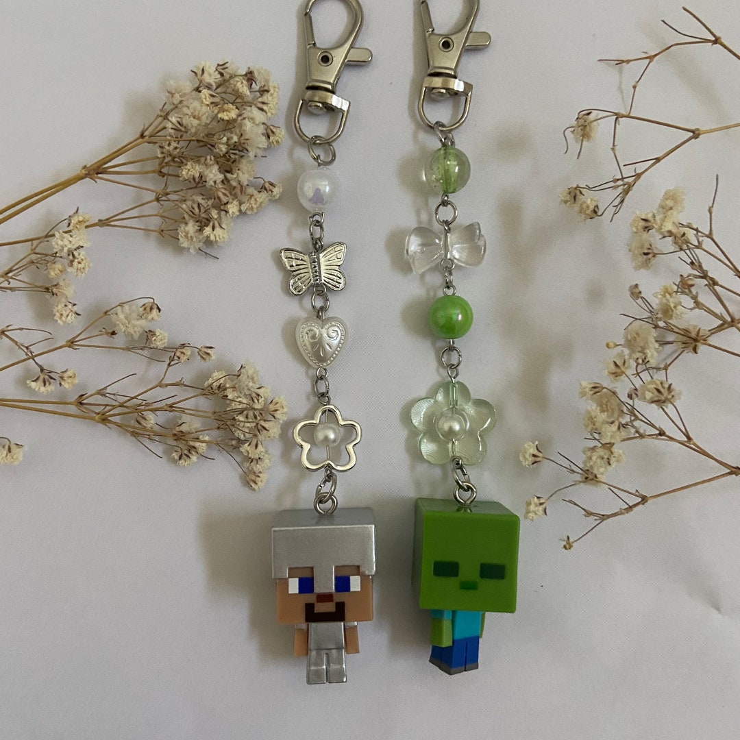 Cute Minecraft Themed Keychains, Minecraft Toys Accessories for Phone ...