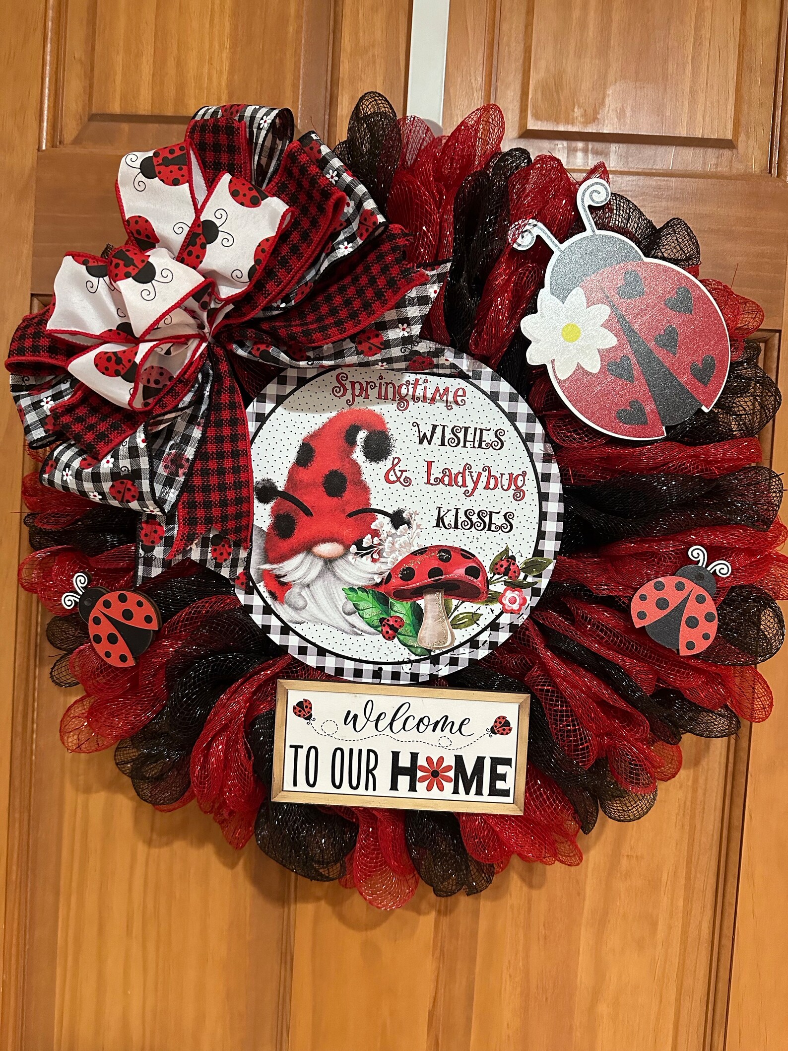 Summer Ladybug Wreath - Etsy