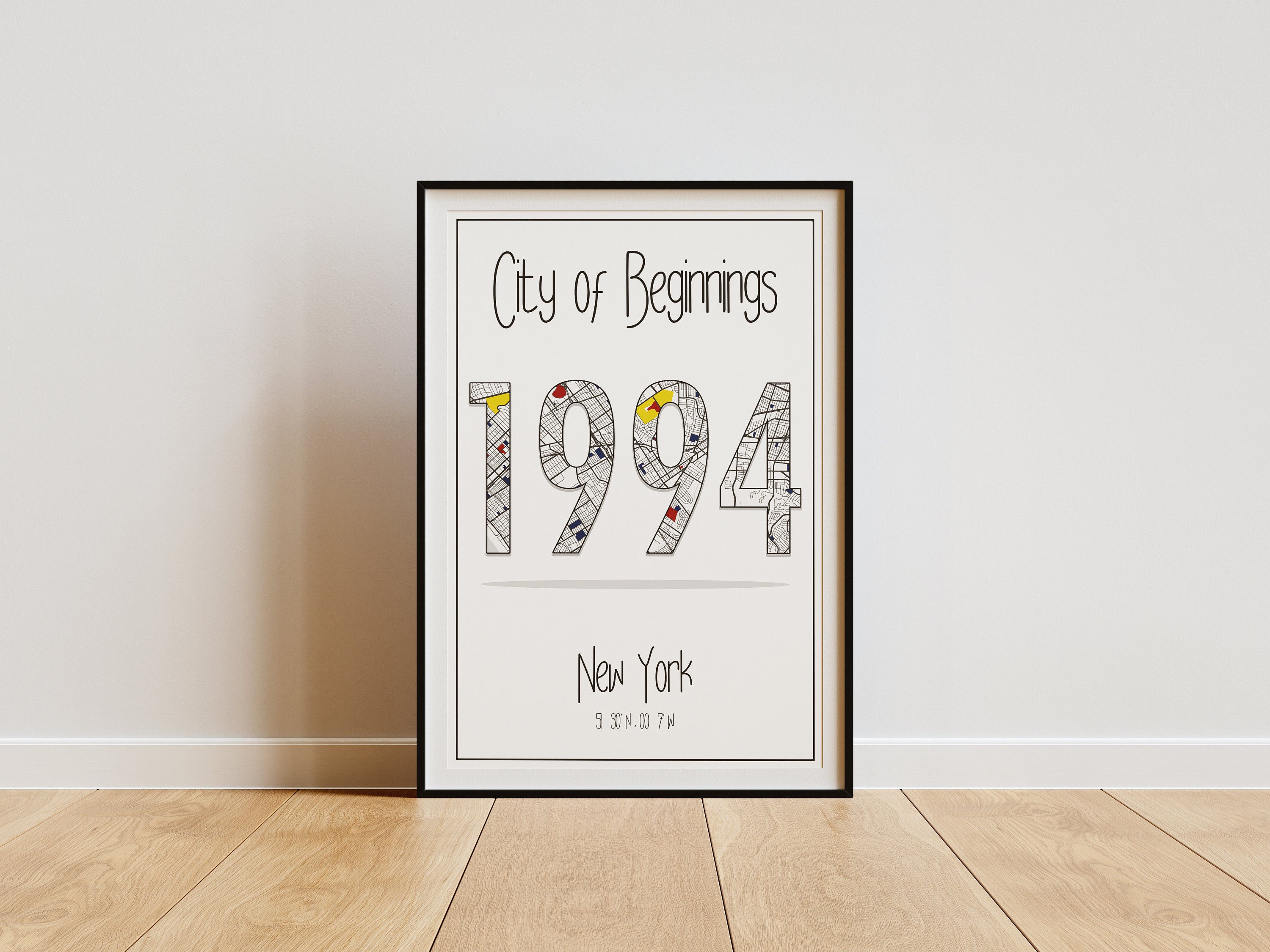 Personalized Birthday Card Custom Birth Year Poster Unique Birthday ...